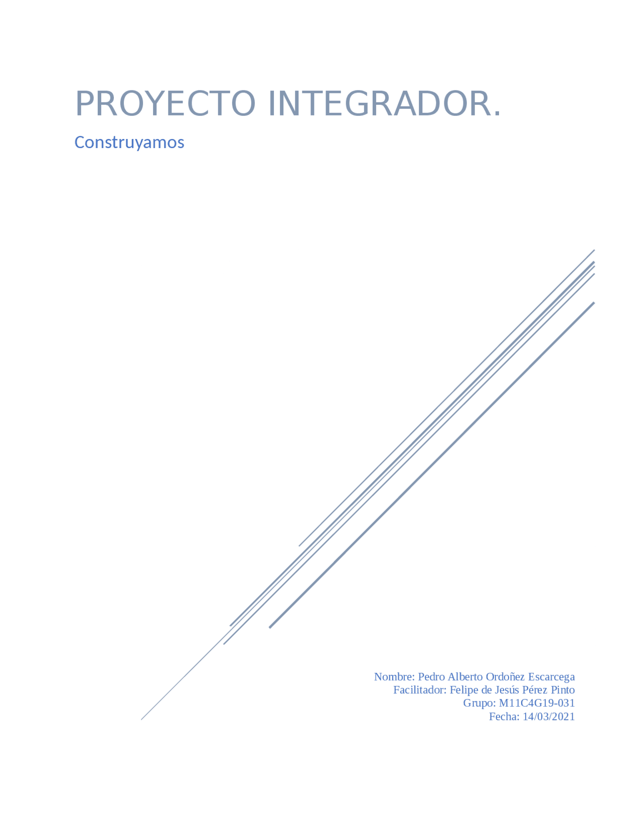 Modulo 11 Proyecto Integrador Apuntes De Matemáticas Docsity