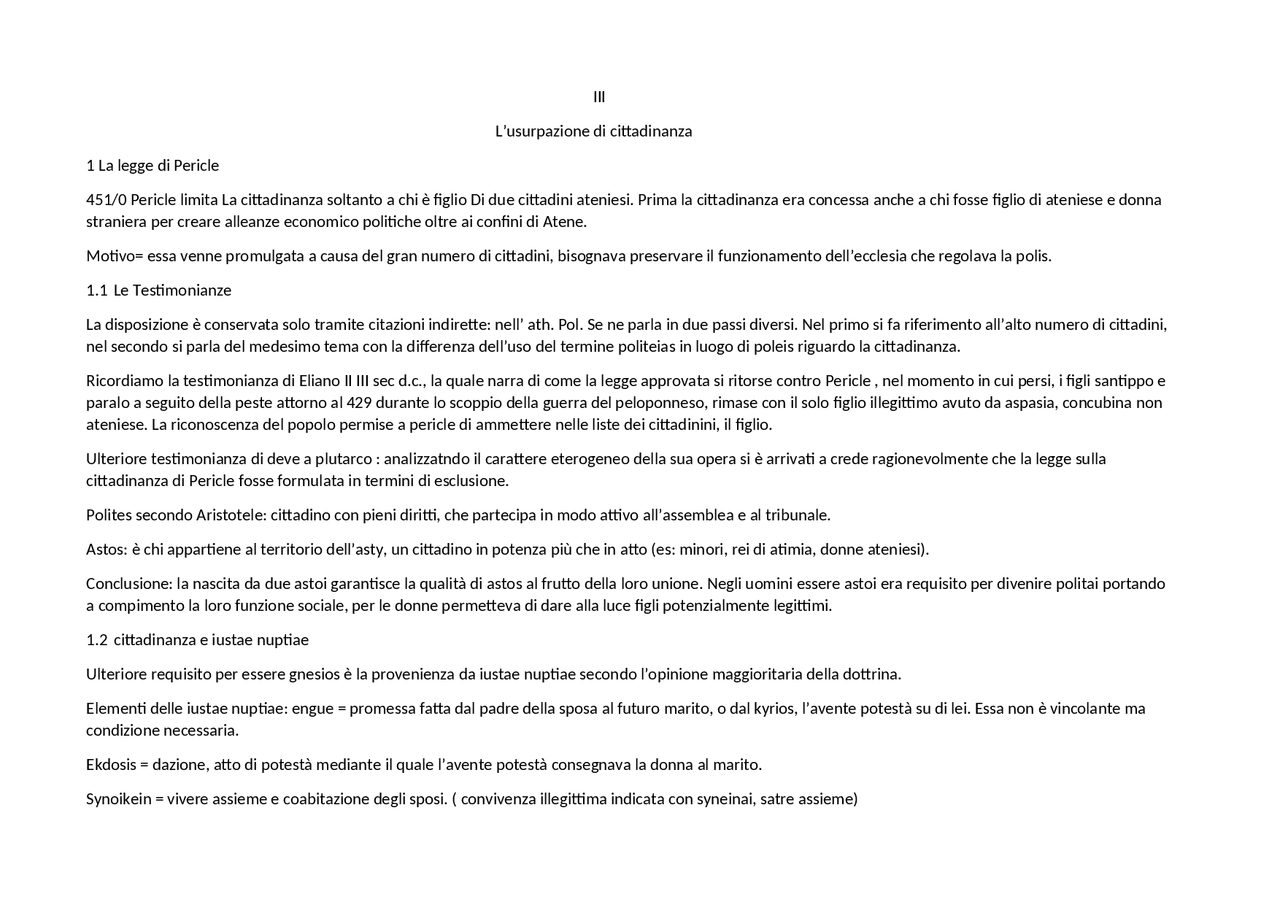 Diritto Greco Docsity