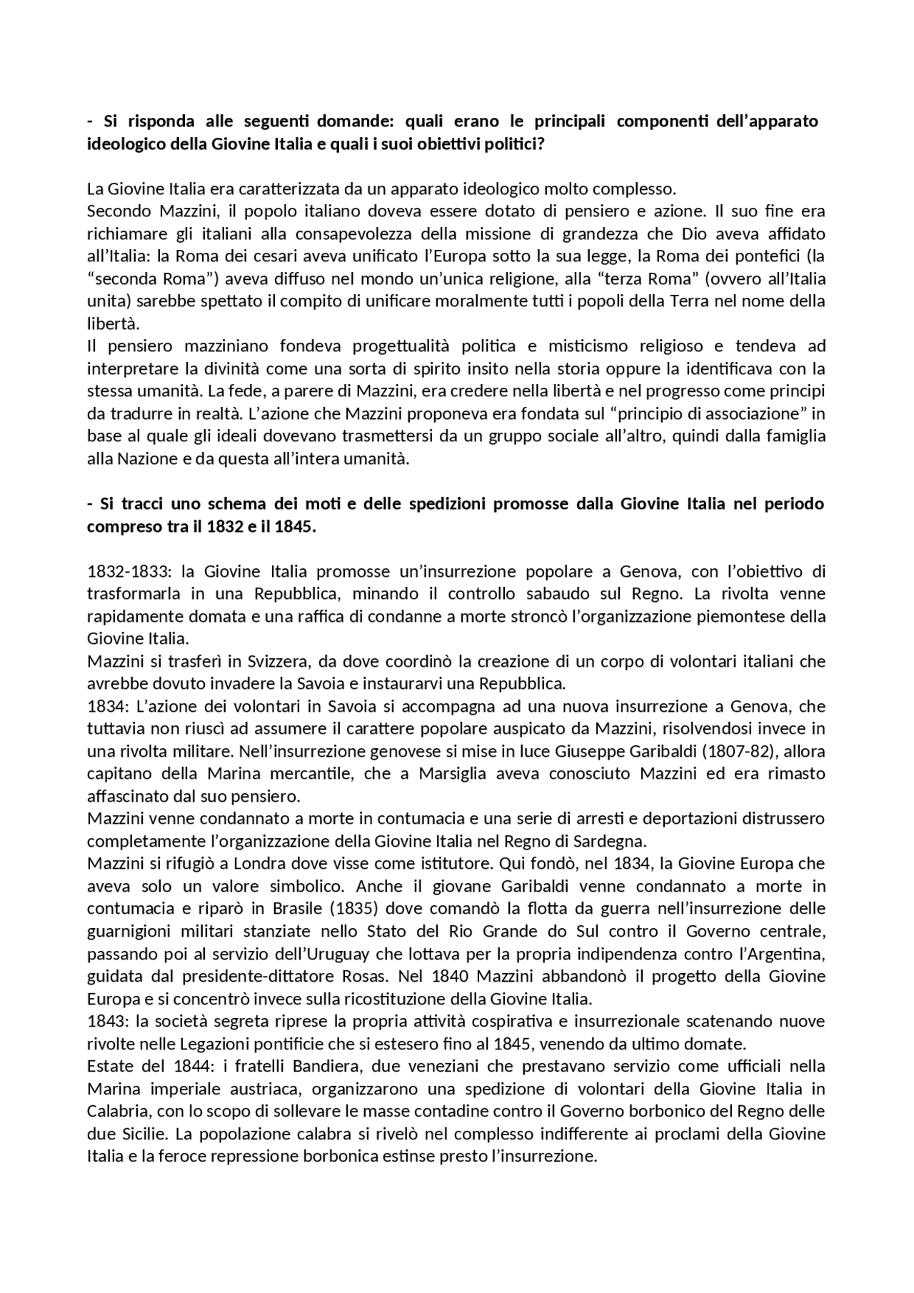 Domande Autovalutazione Lezione 84 Storia Moderna Gorla Docsity