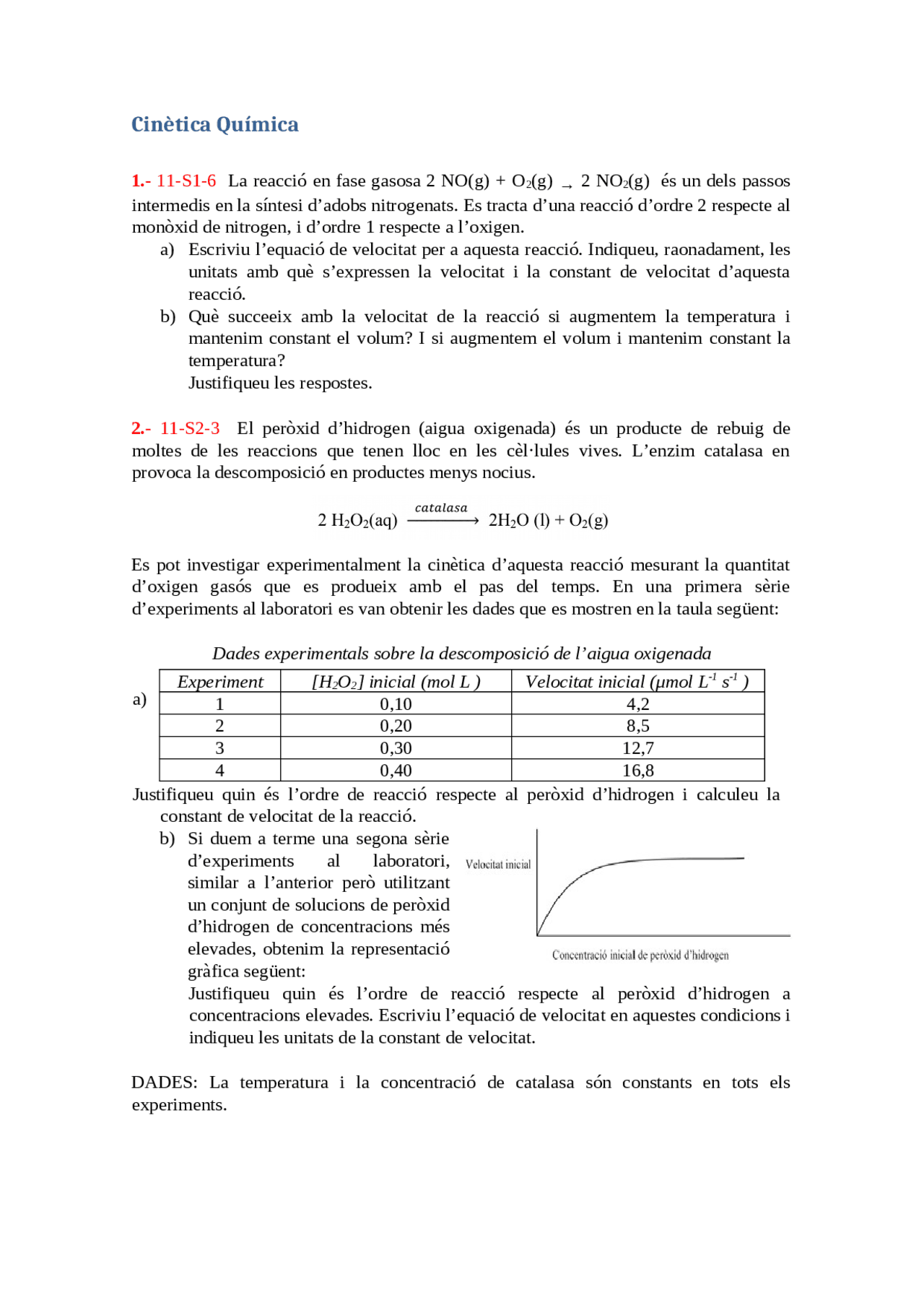 Equilibri Químic Pau Docsity