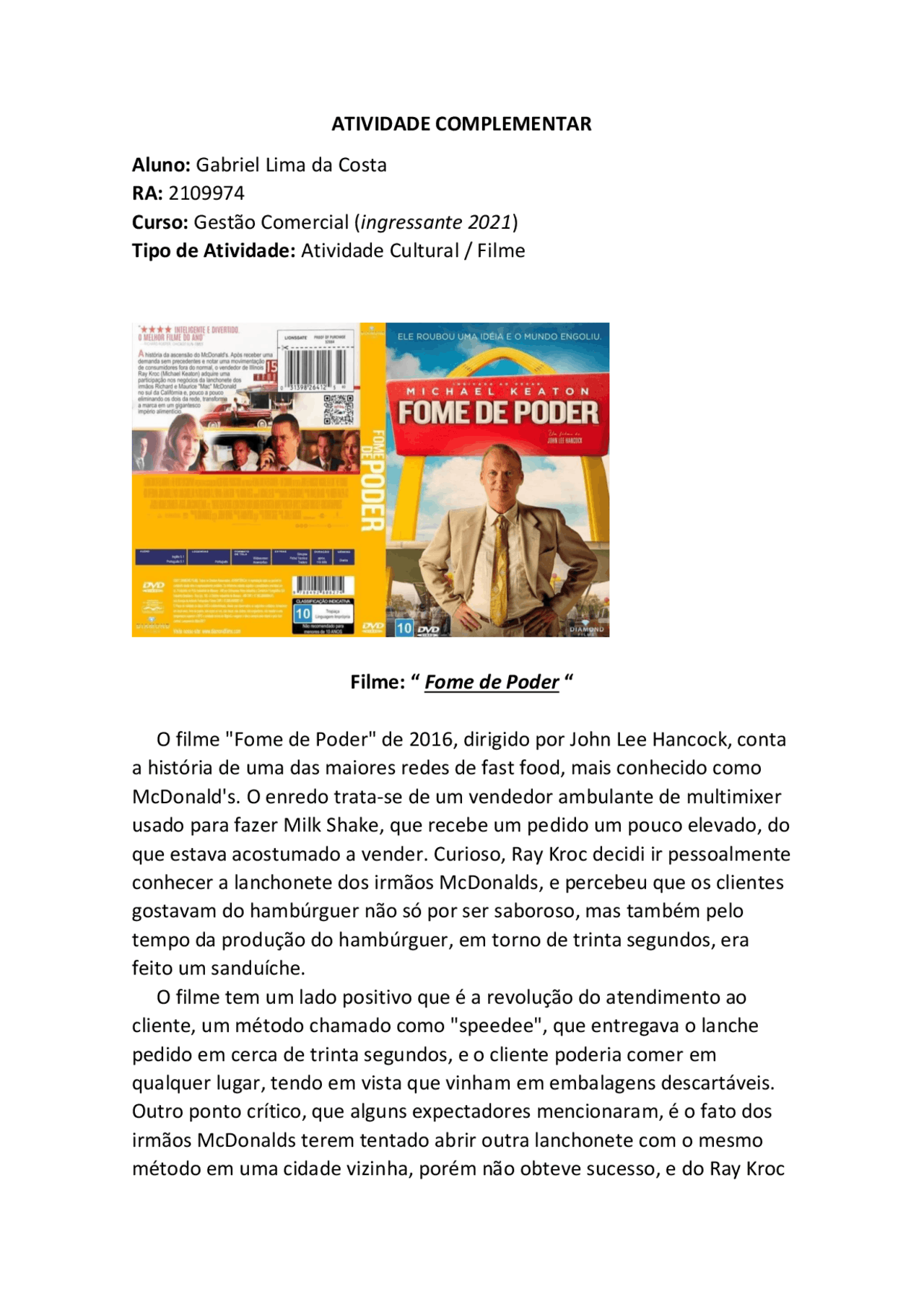 Atividade Complementar. Unip - Docsity