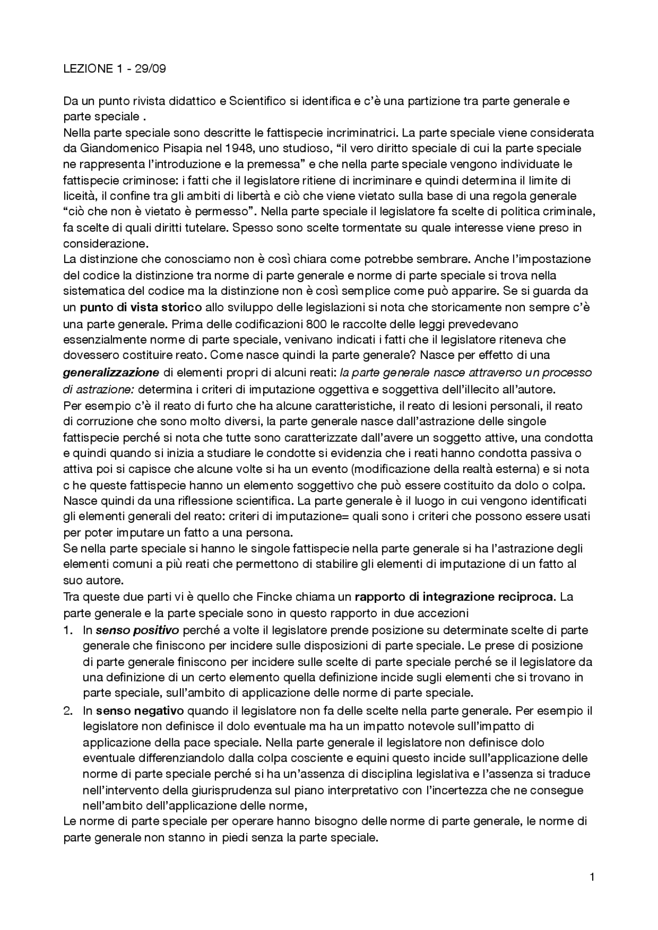 Appunti Diritto Penale Ii Pelissero Unito Docsity