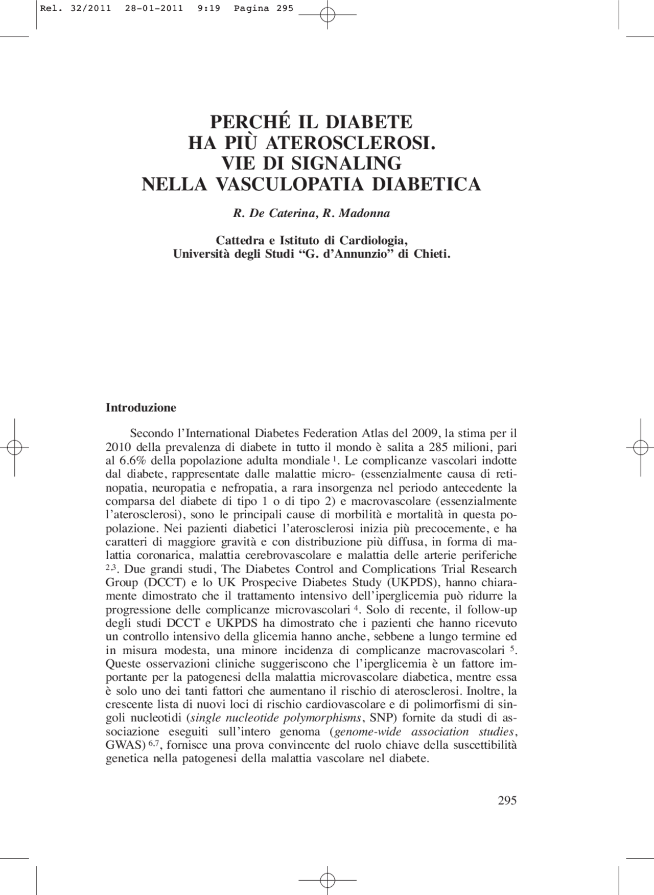 Complicanze Del Diabete Docsity