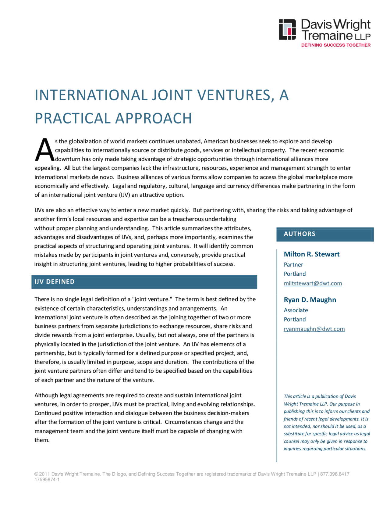 International Contracts Docsity