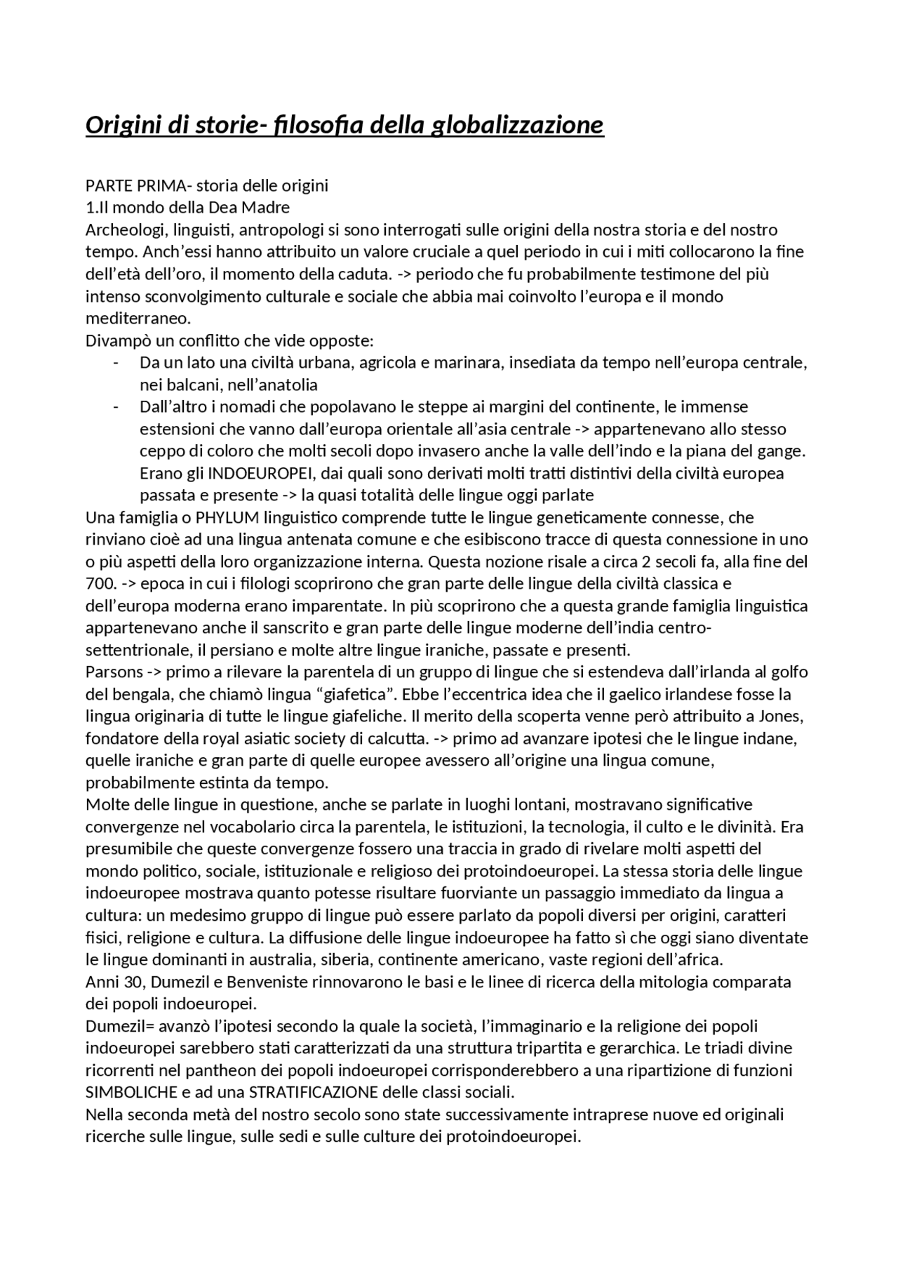 Origini Di Storie Bocchi E Ceruti Docsity
