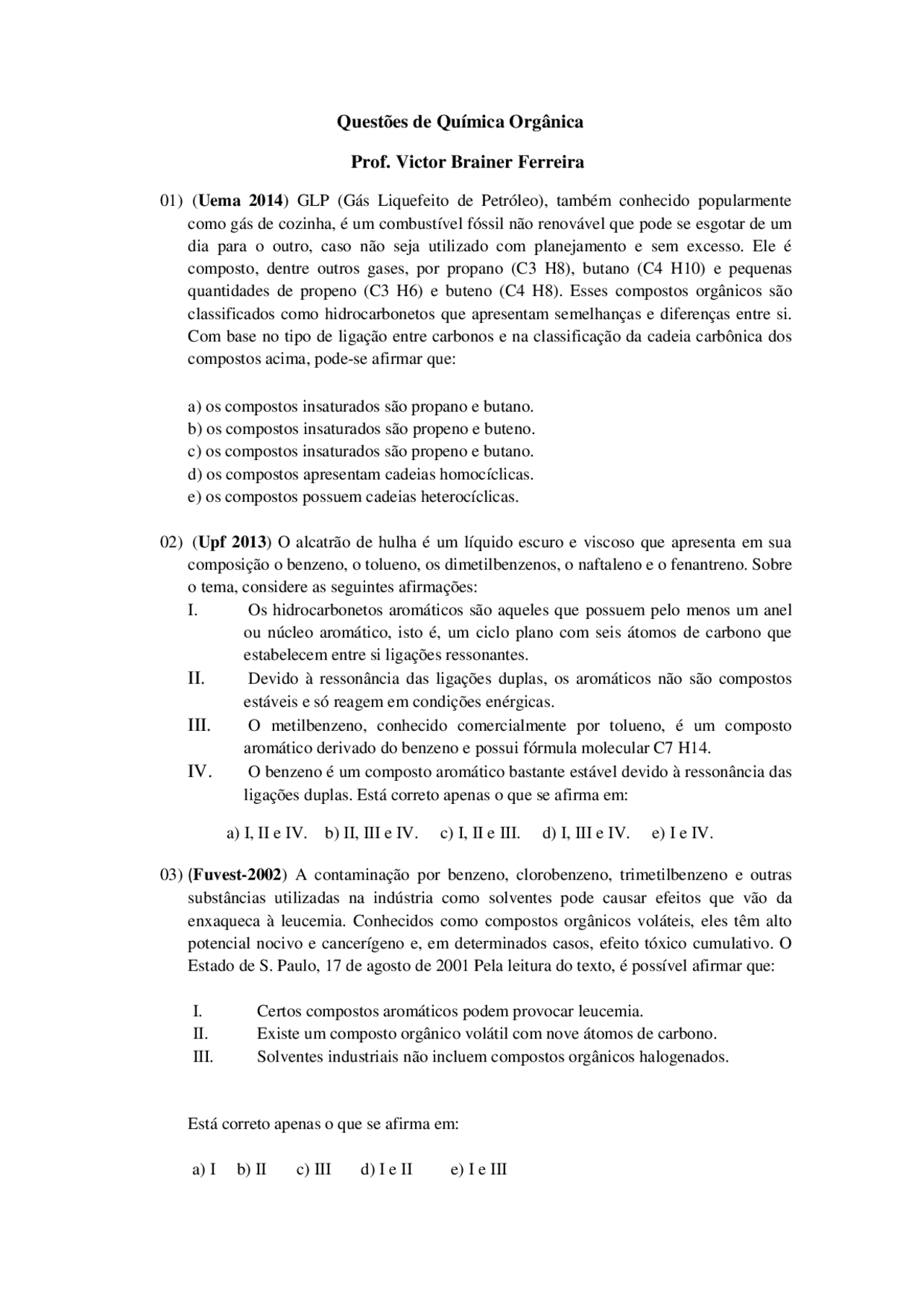 Manual Quimica Orgânica Docsity