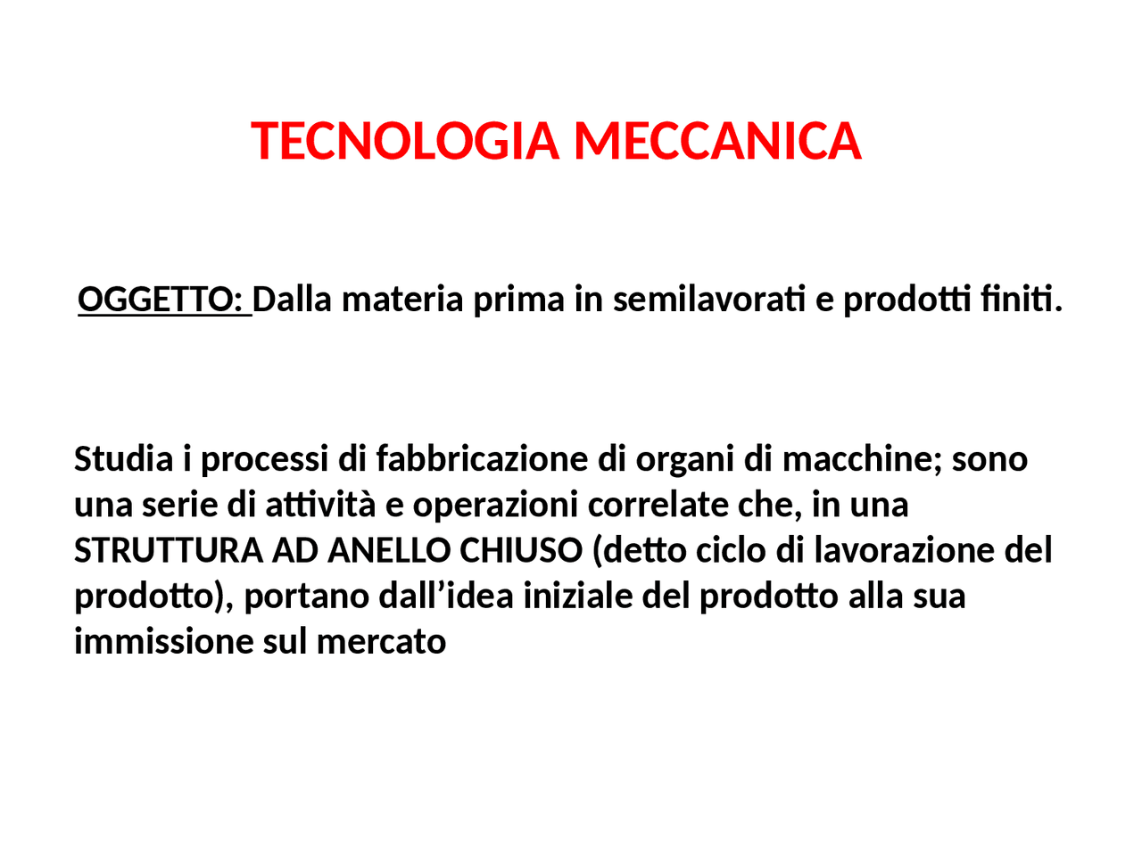 Tecnologia Meccanica Docsity