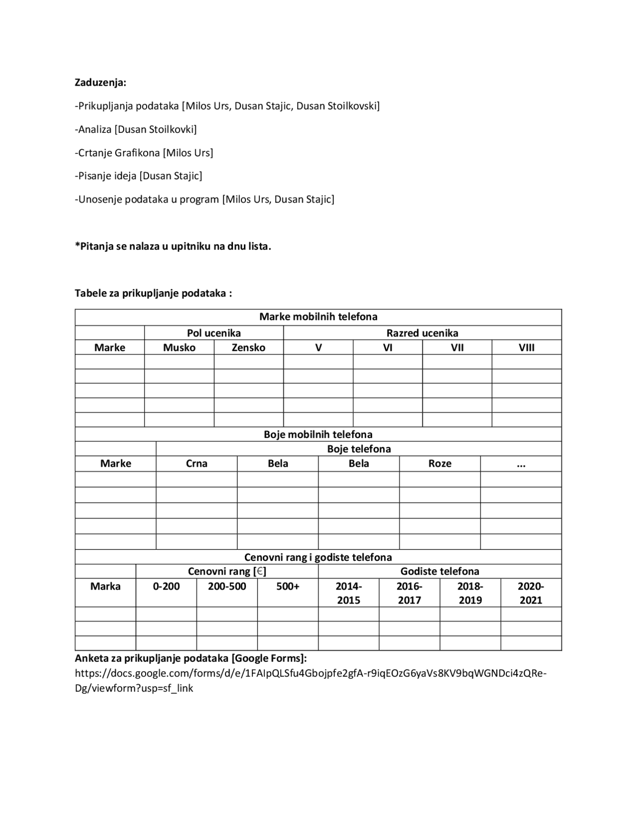 Matematika Obrada Podataka | Exercises Matematika - Docsity