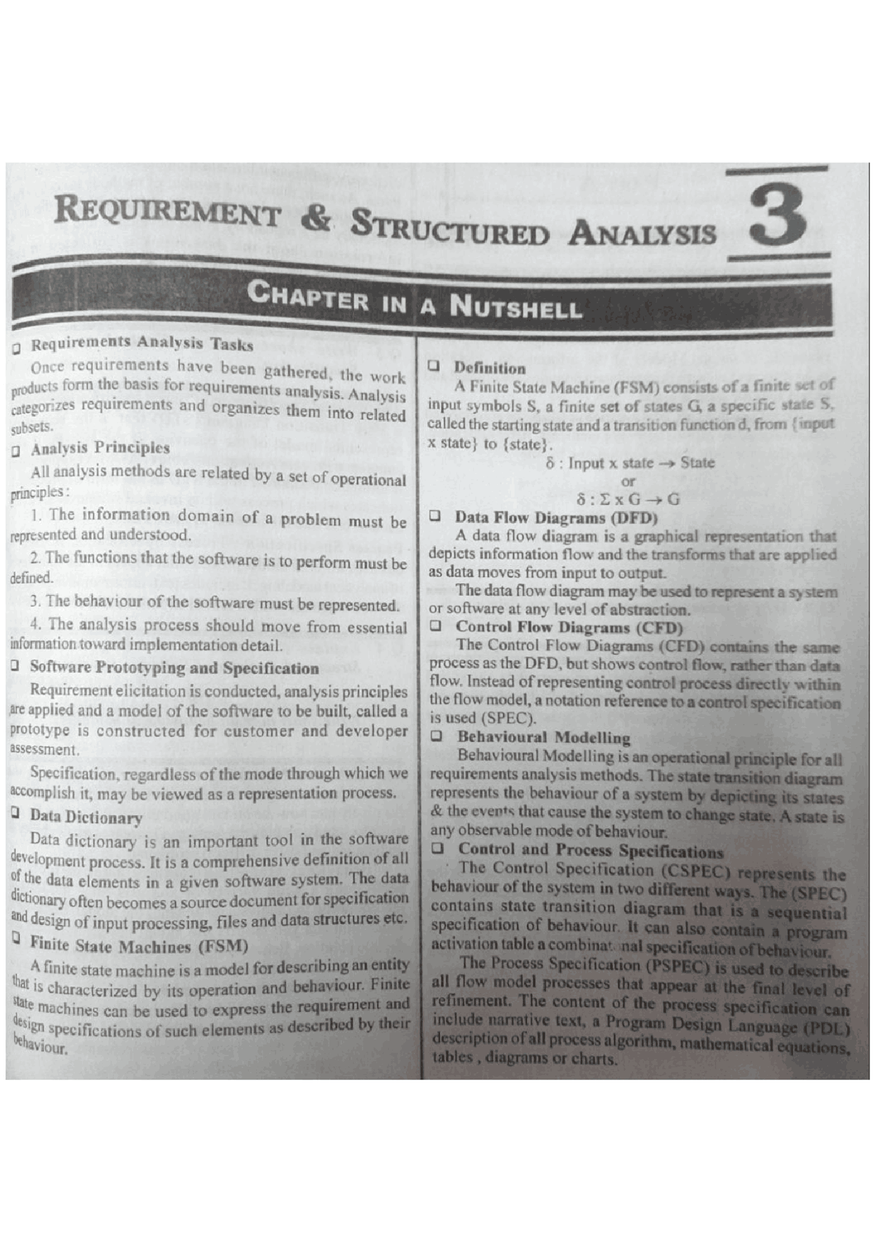 Requirement And Structured Analysis Docsity