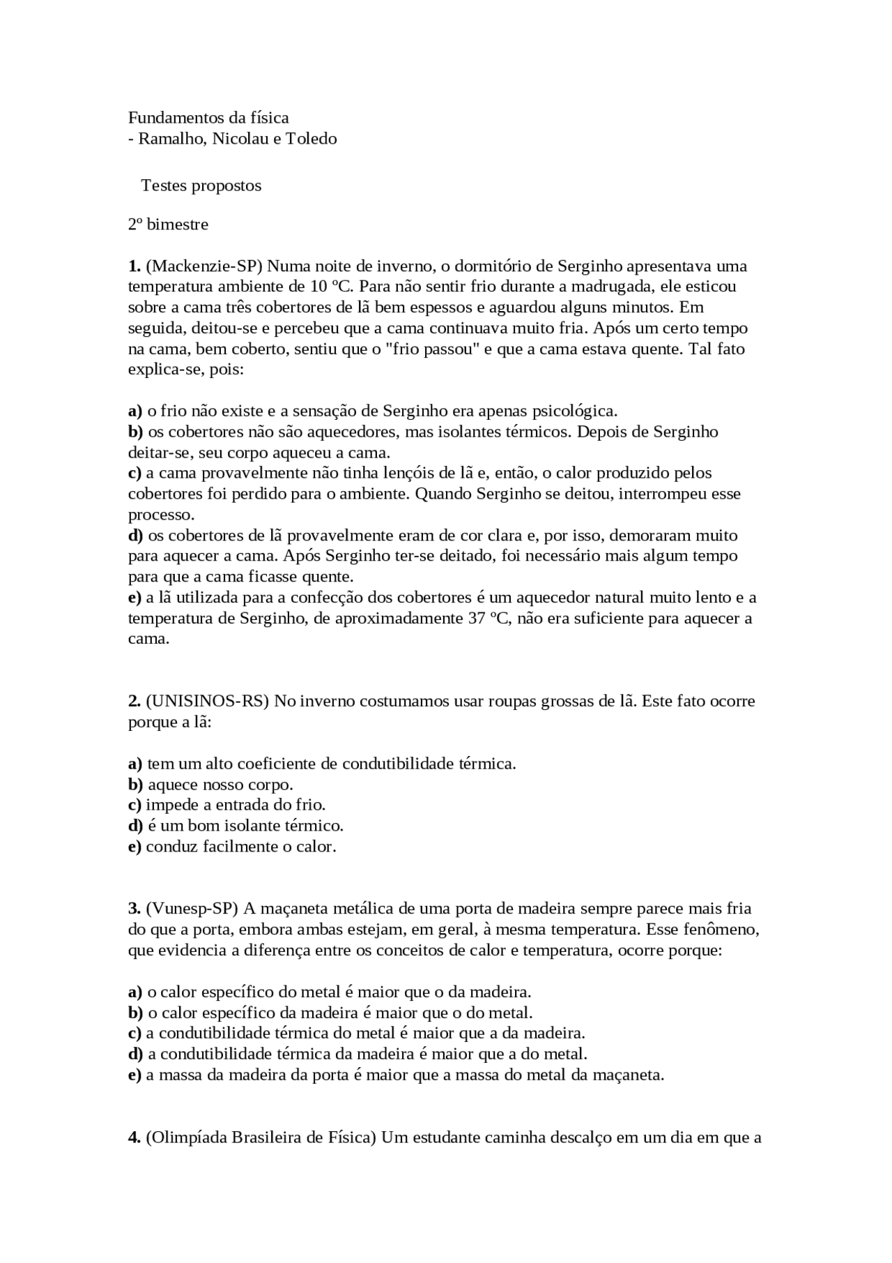 Exercício De Matematica Docsity