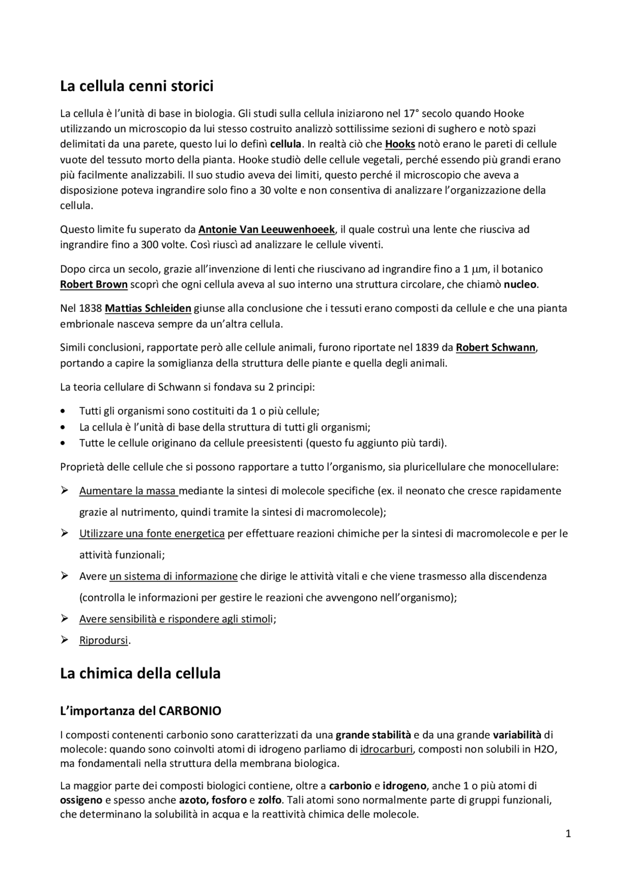 Appunti Per Esame Di Citologia Docsity