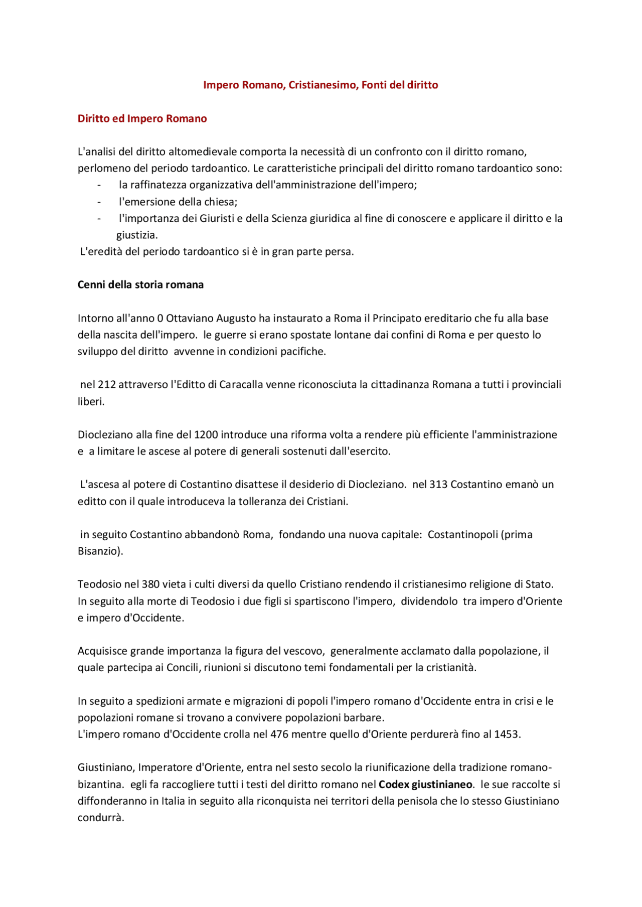 Riassunto Storia Del Diritto In Età Medievale E Moderna Unito Docsity