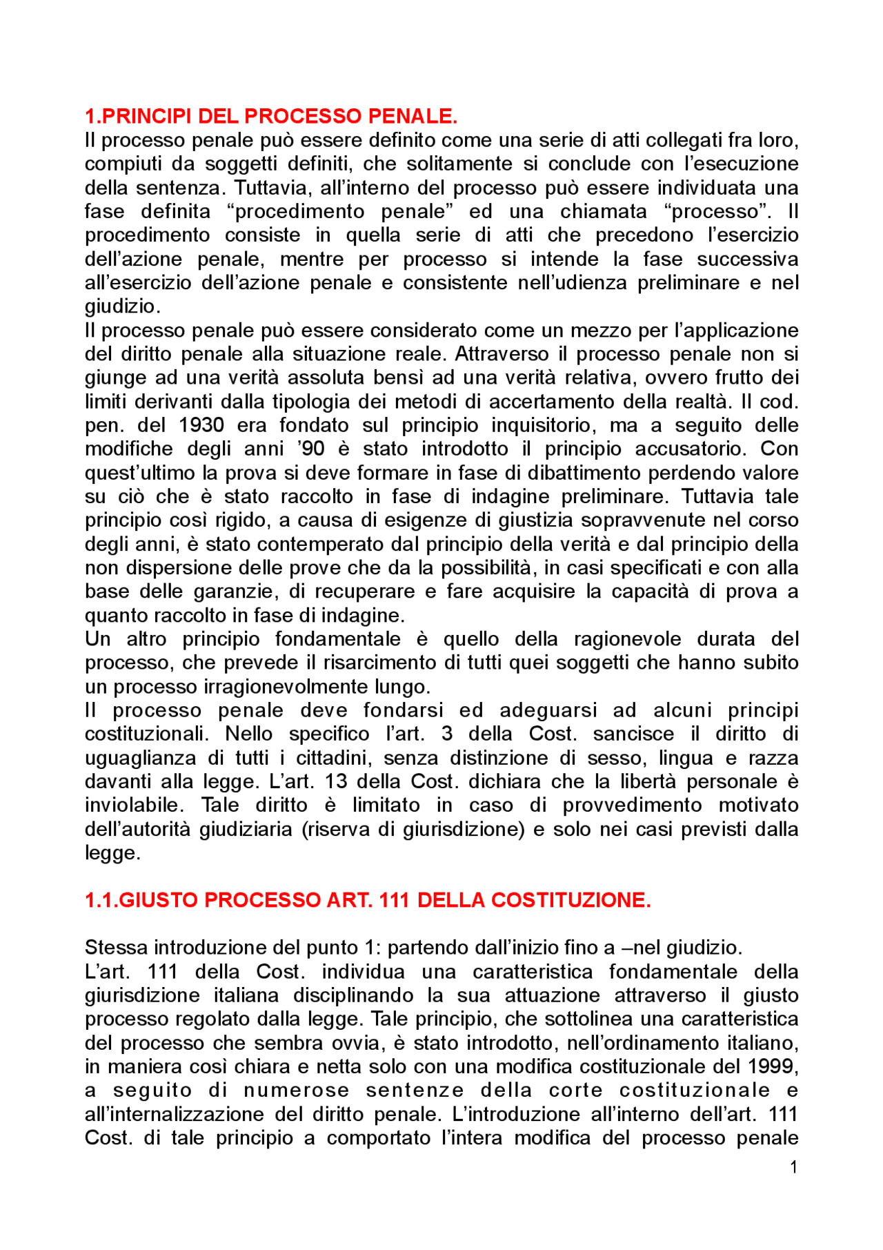 Appunti Diritto Processuale Penale Docsity