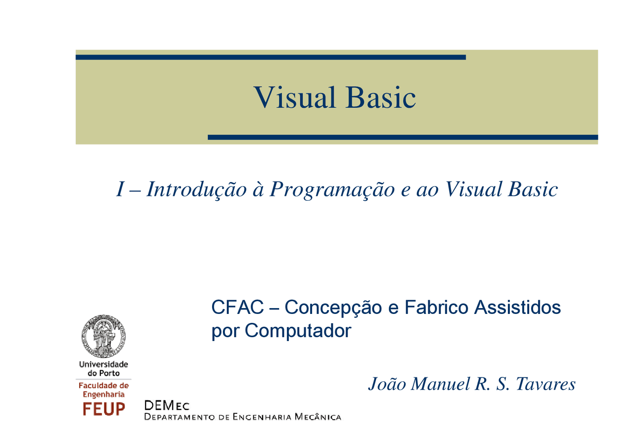 Visual Basic Módulo 1 Docsity