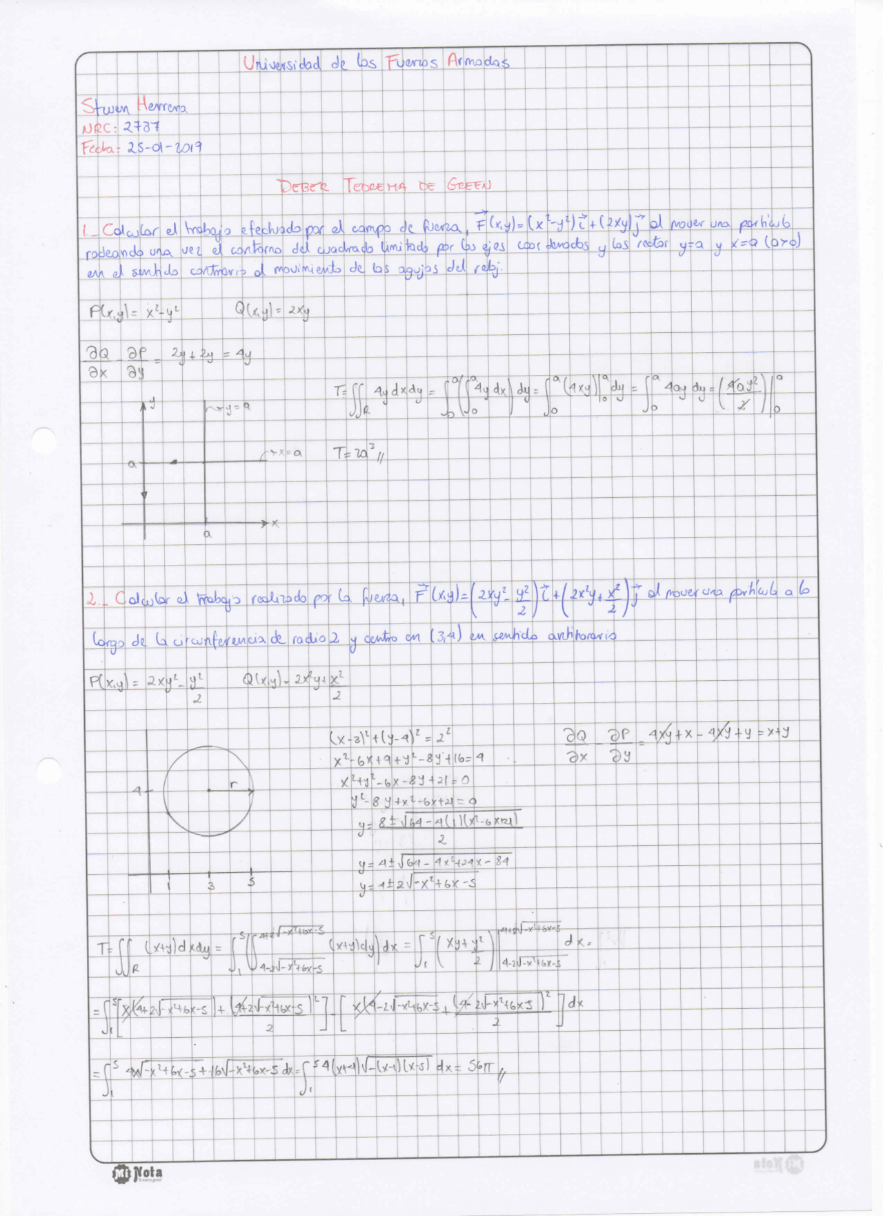Ejercicios Resueltos Calculo Vectorial Docsity