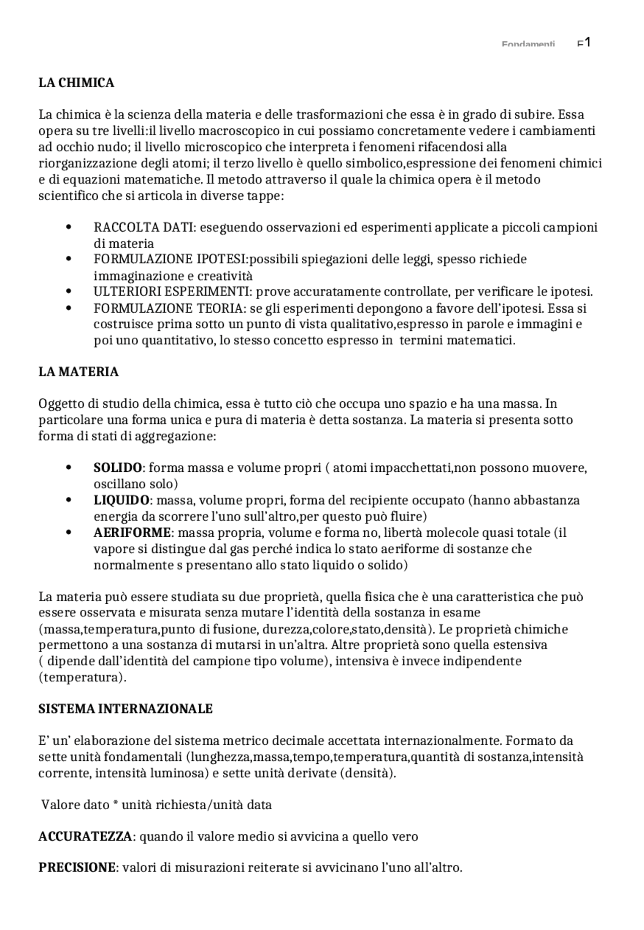 Riassunto Di Chimica Libro Atkins Docsity