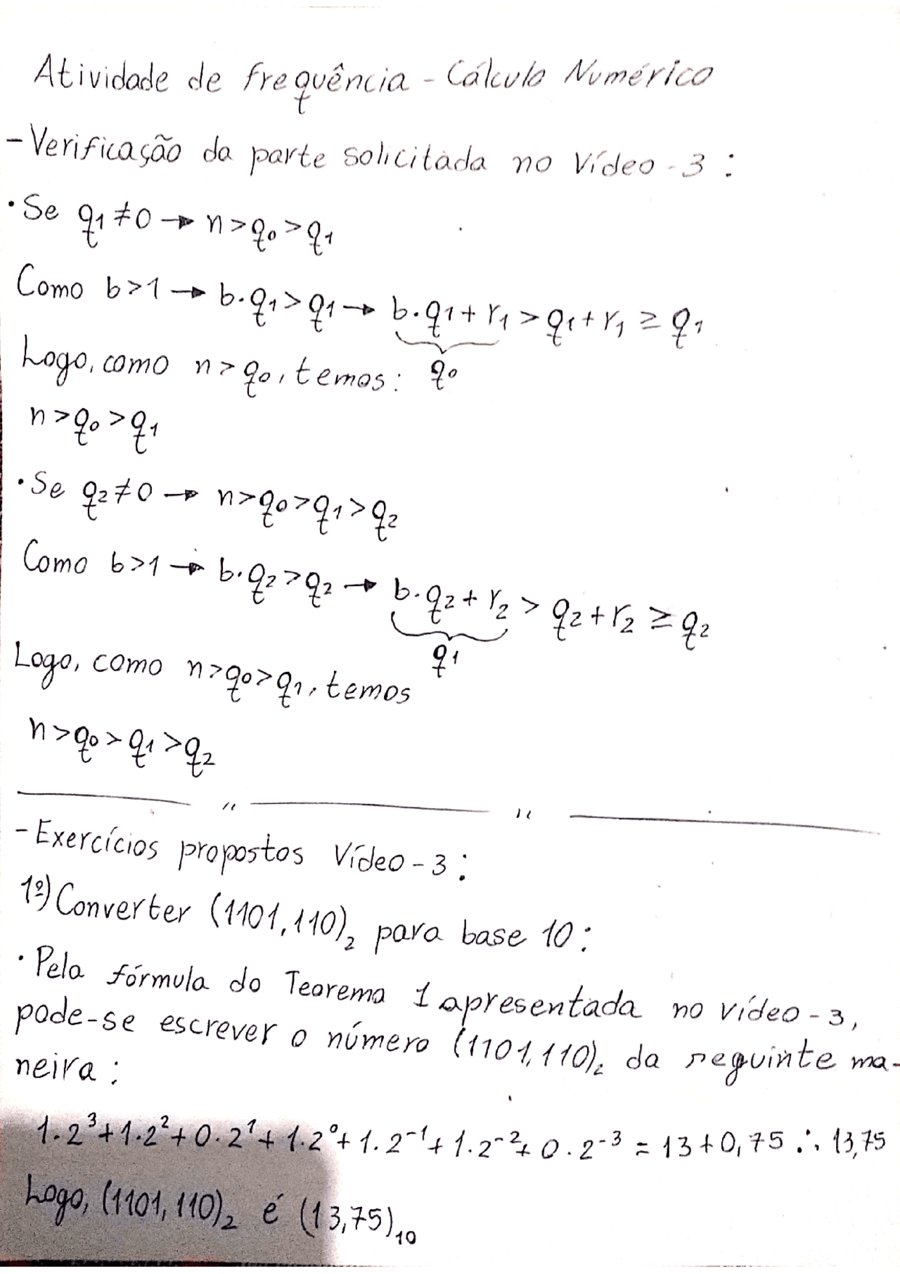 Resolução De Lista De Cálculo Numérico Docsity