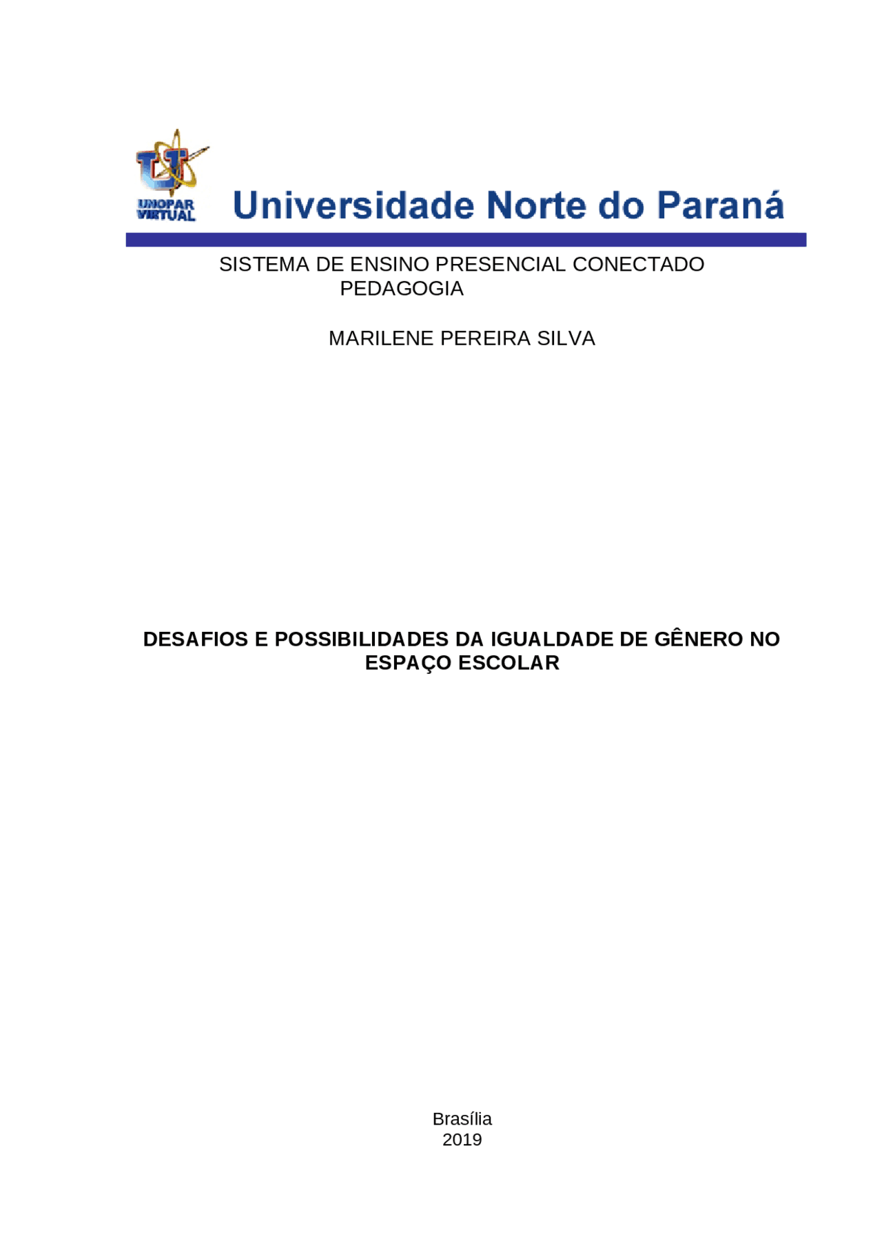 Desafios E Possibilidades Da Igualdade De Genero Docsity