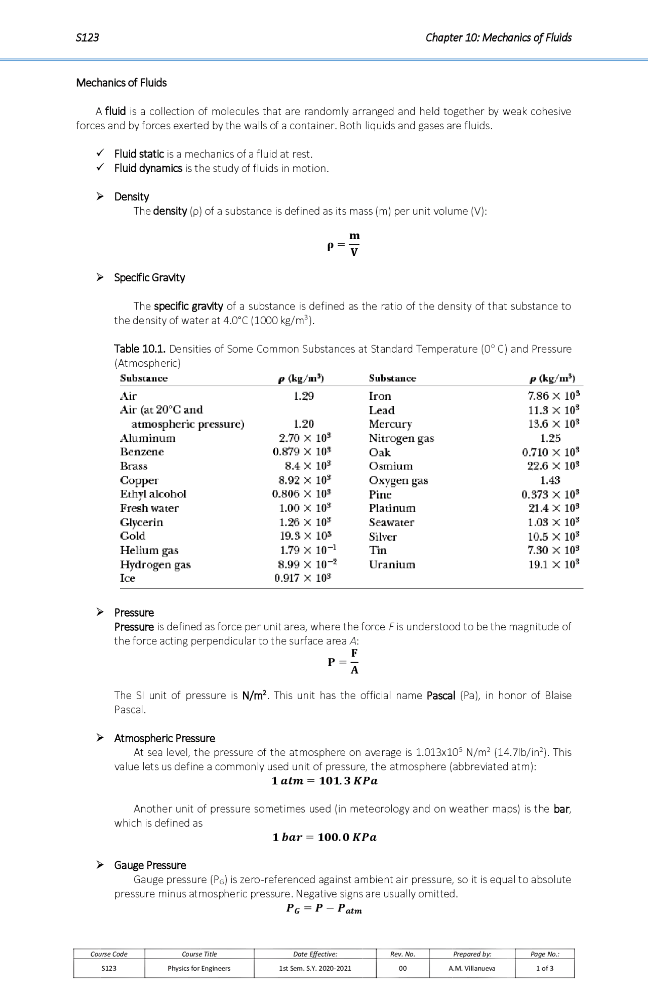 Mechanics of Fluids.pdf - Docsity