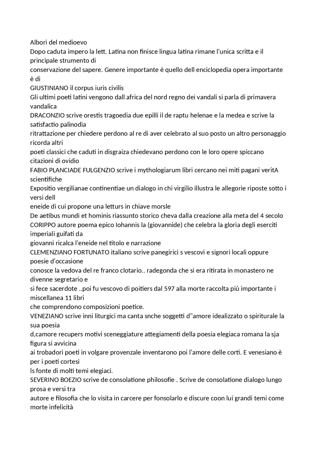 Gli Albori del Medioevo - Docsity