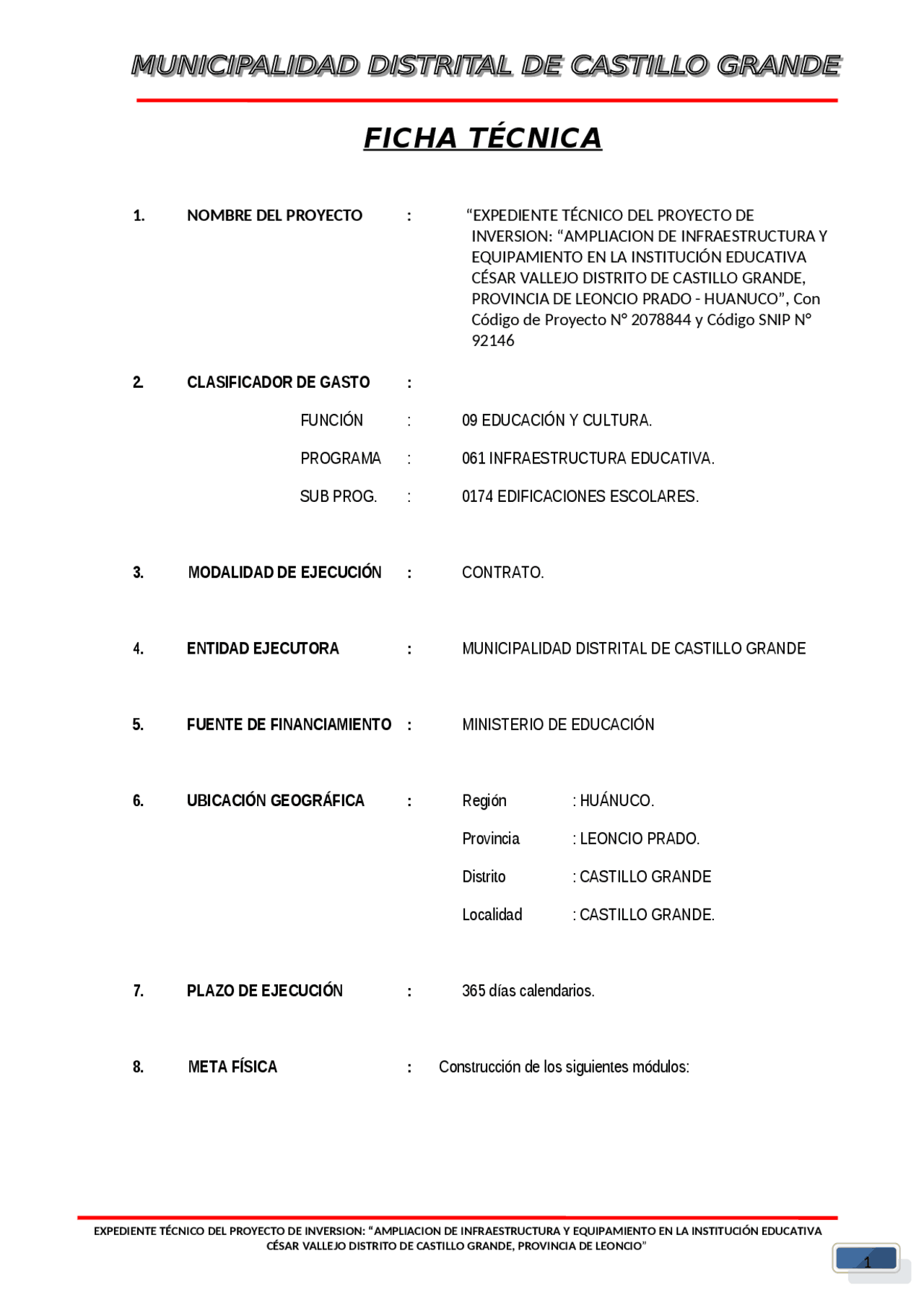 Ficha tecnica de obras - Docsity