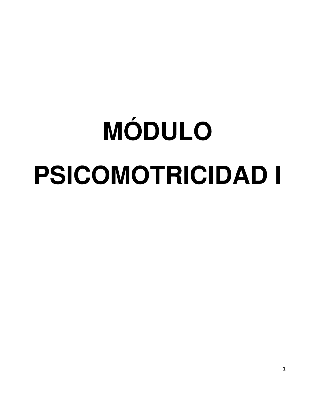 Introducción Al Psicomotricidad Docsity