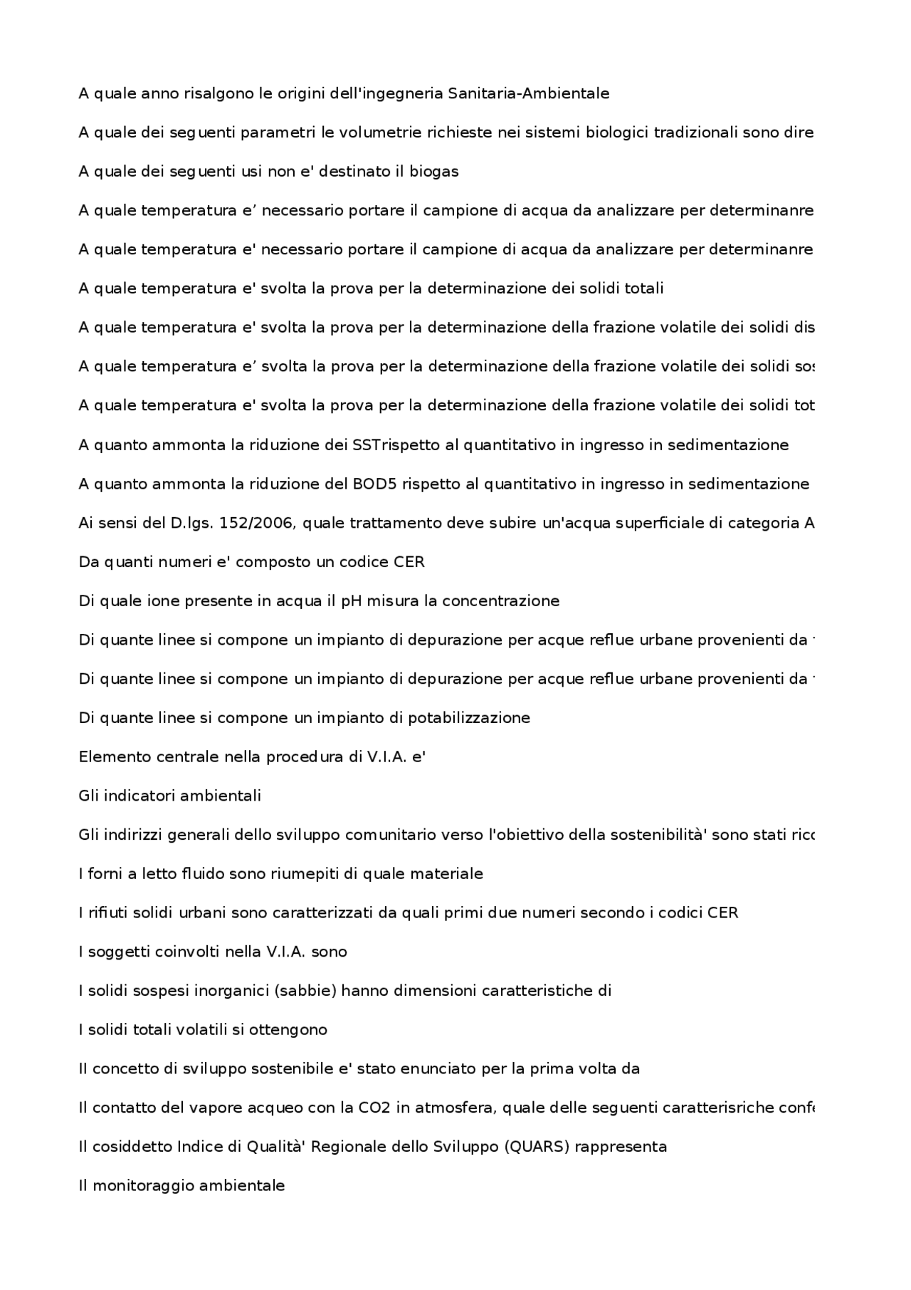 Ingegneria Ambientale Unipegaso Ingegneria Civile Docsity
