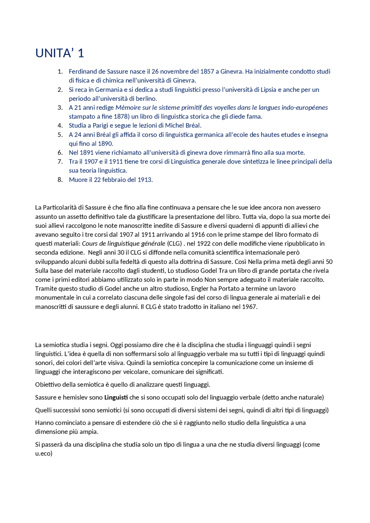 Semiotica prima parte - Docsity