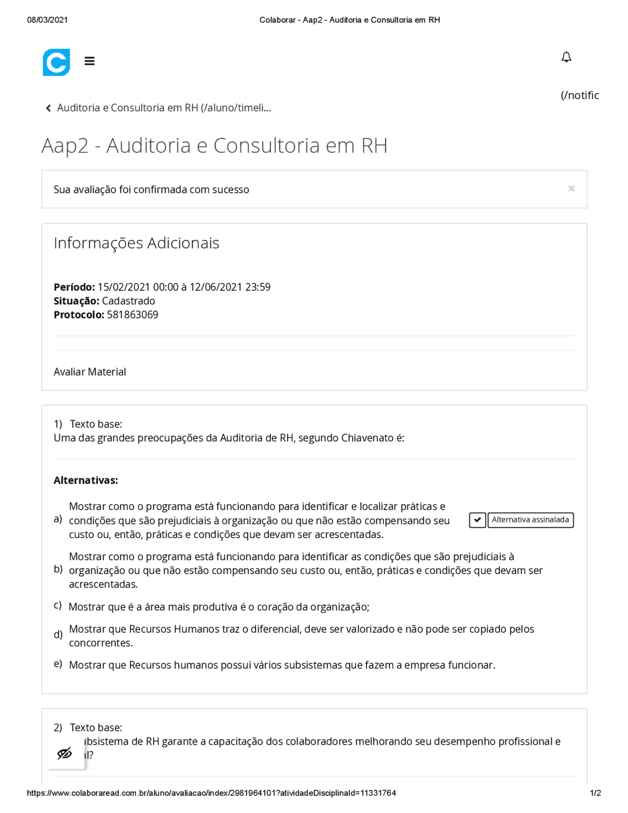 Provas Da Unopar Pitagoras Docsity