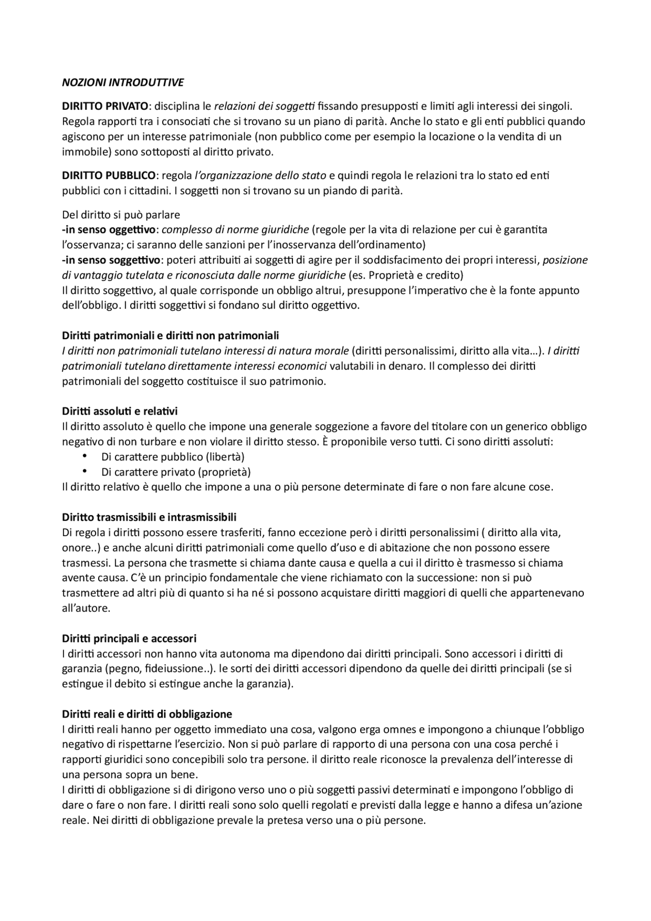 Schemi E Riassunti Di Diritto Privato Docsity