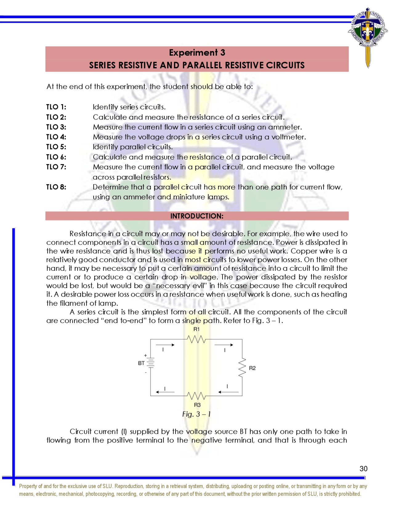 Electrical Laboratory - Docsity