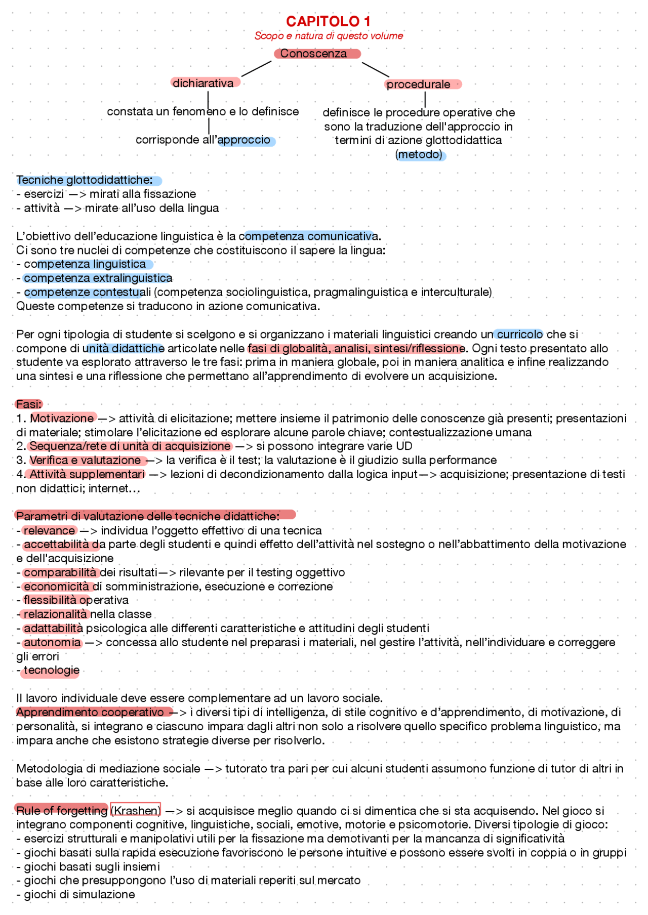 Riassunto Di Fare Educazione Linguistica Appunti Di Lingue Docsity