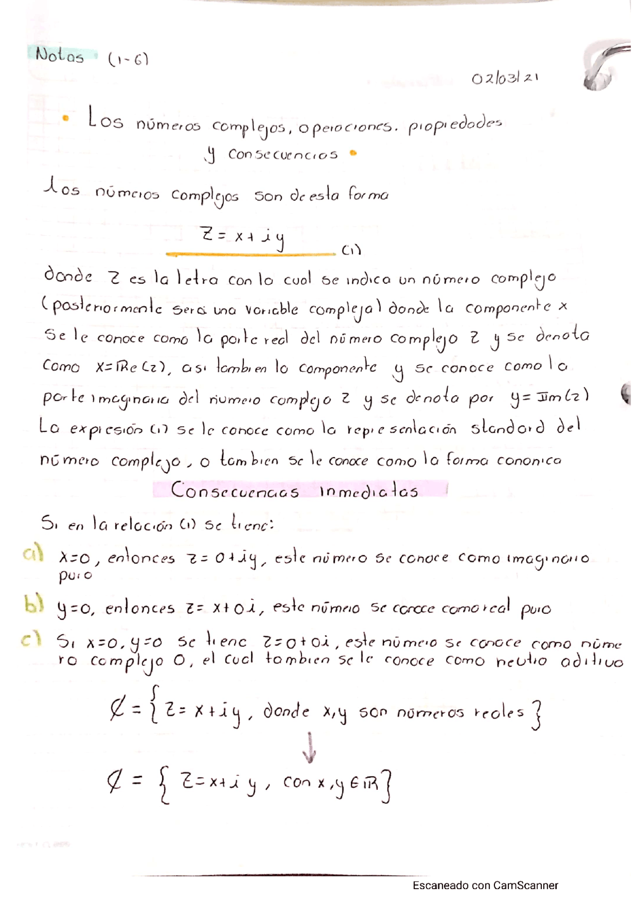 Apuntes Variable Compleja Docsity