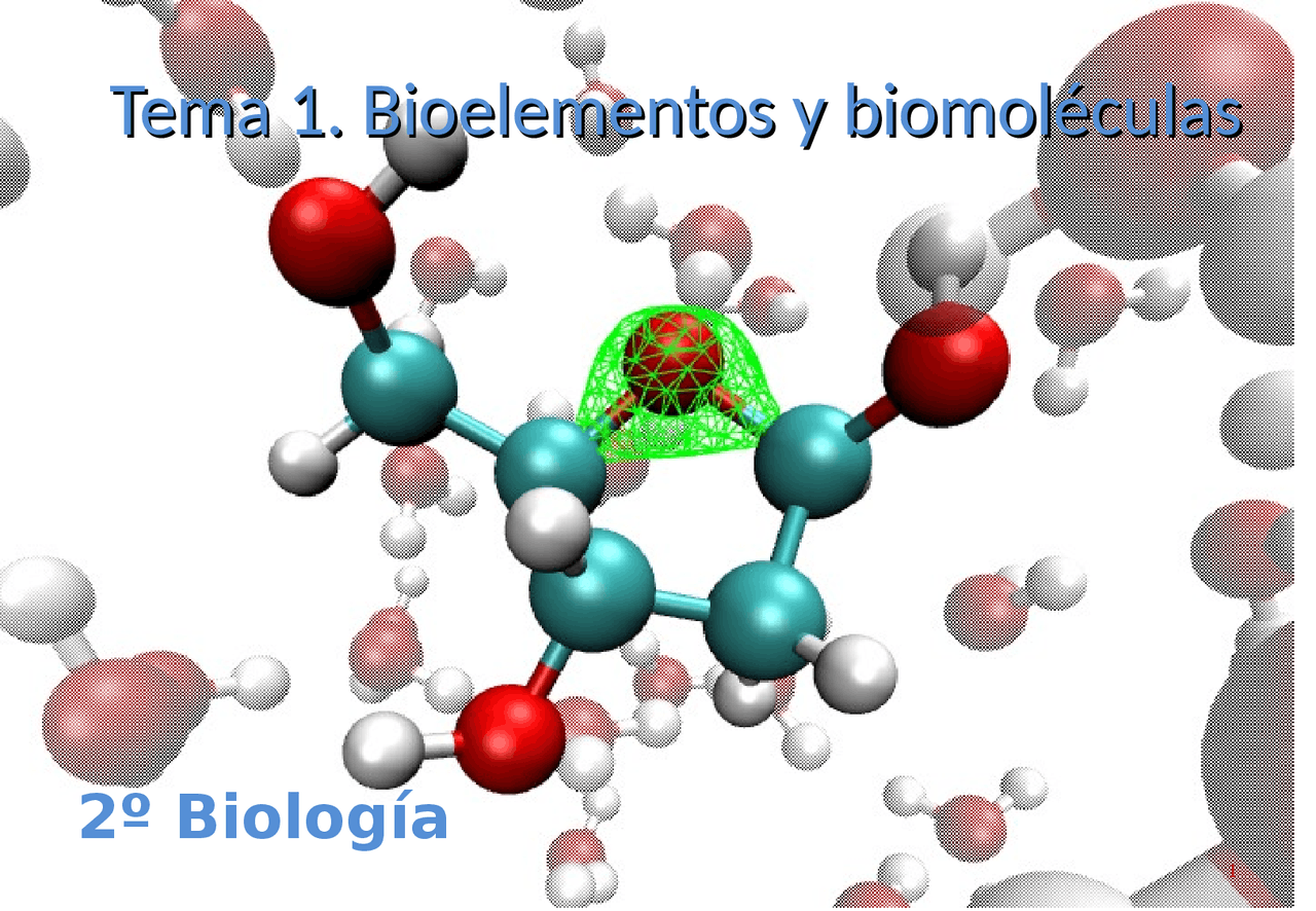 Bioelementos, bloque I biología - Docsity