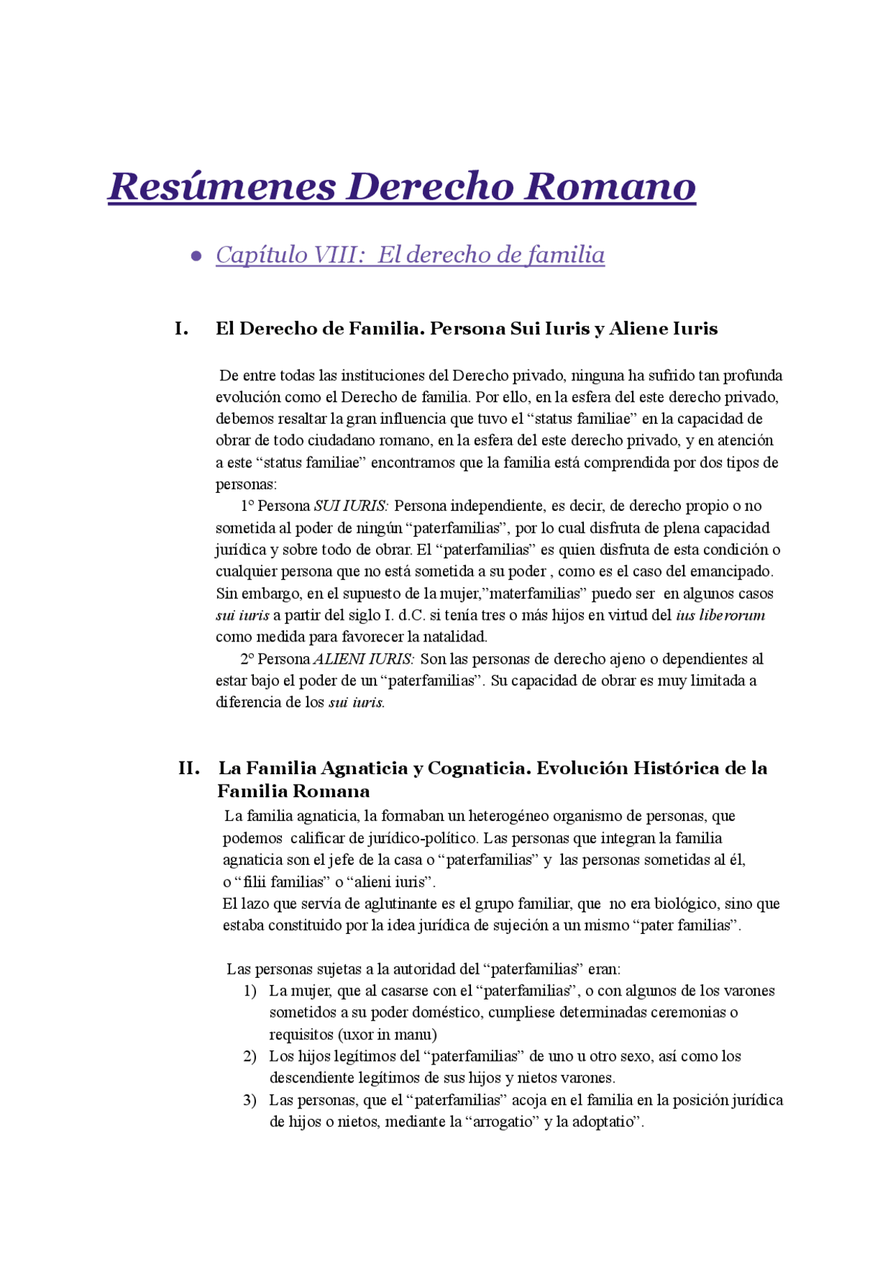 Resúmenes Derecho Romano Docsity