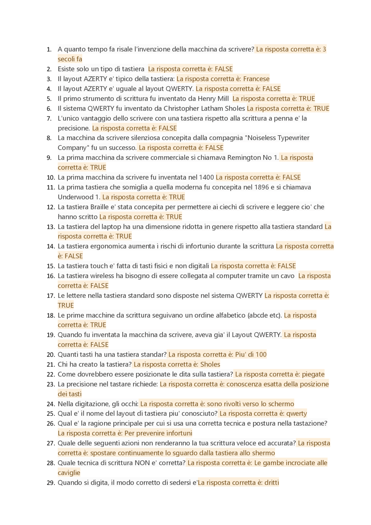 Dispense dattilografia - Docsity