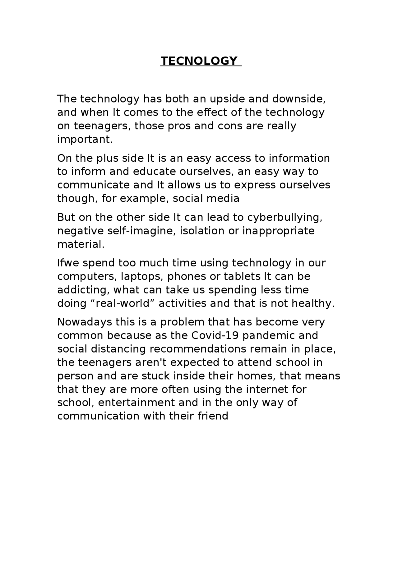 -technology- INGLES- - Docsity