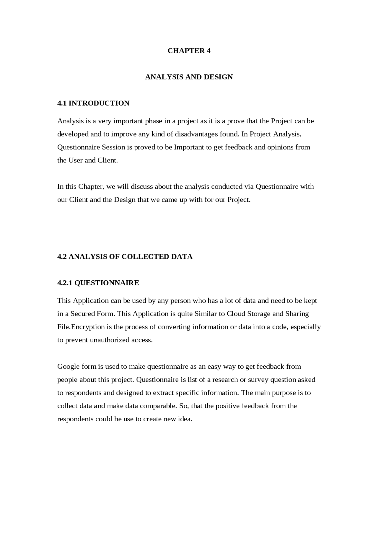 Example project fyp chapter 4 | Study Guides, Projects, Research Computer Applications | Docsity