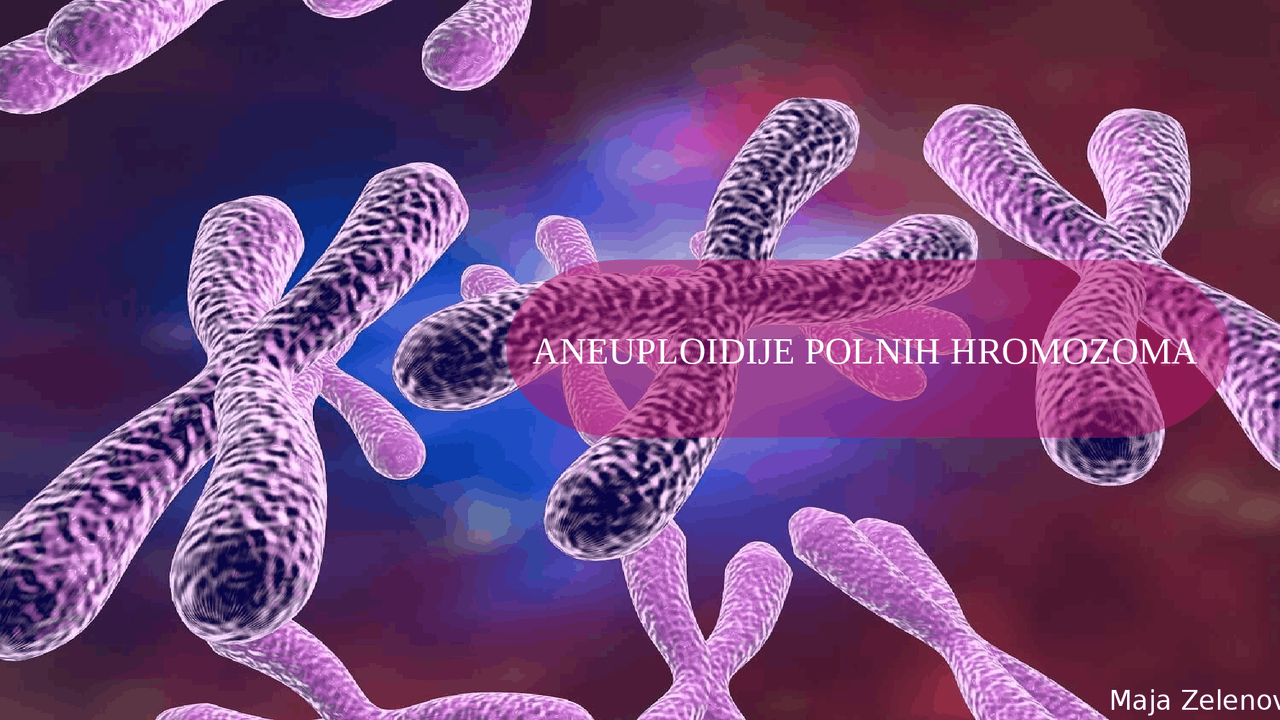 Prezentacija - Aneuploidije polnih hromozoma - Humana genetika ...