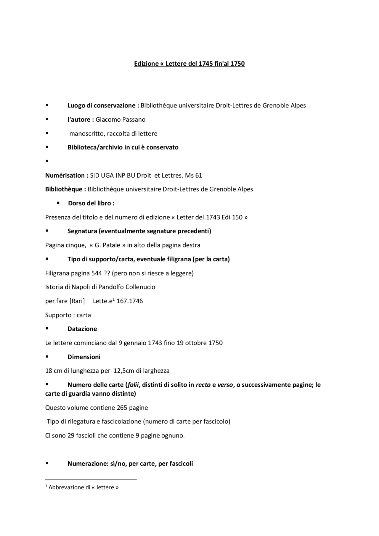 Edizione Presentazione Di Un Manoscritto Docsity