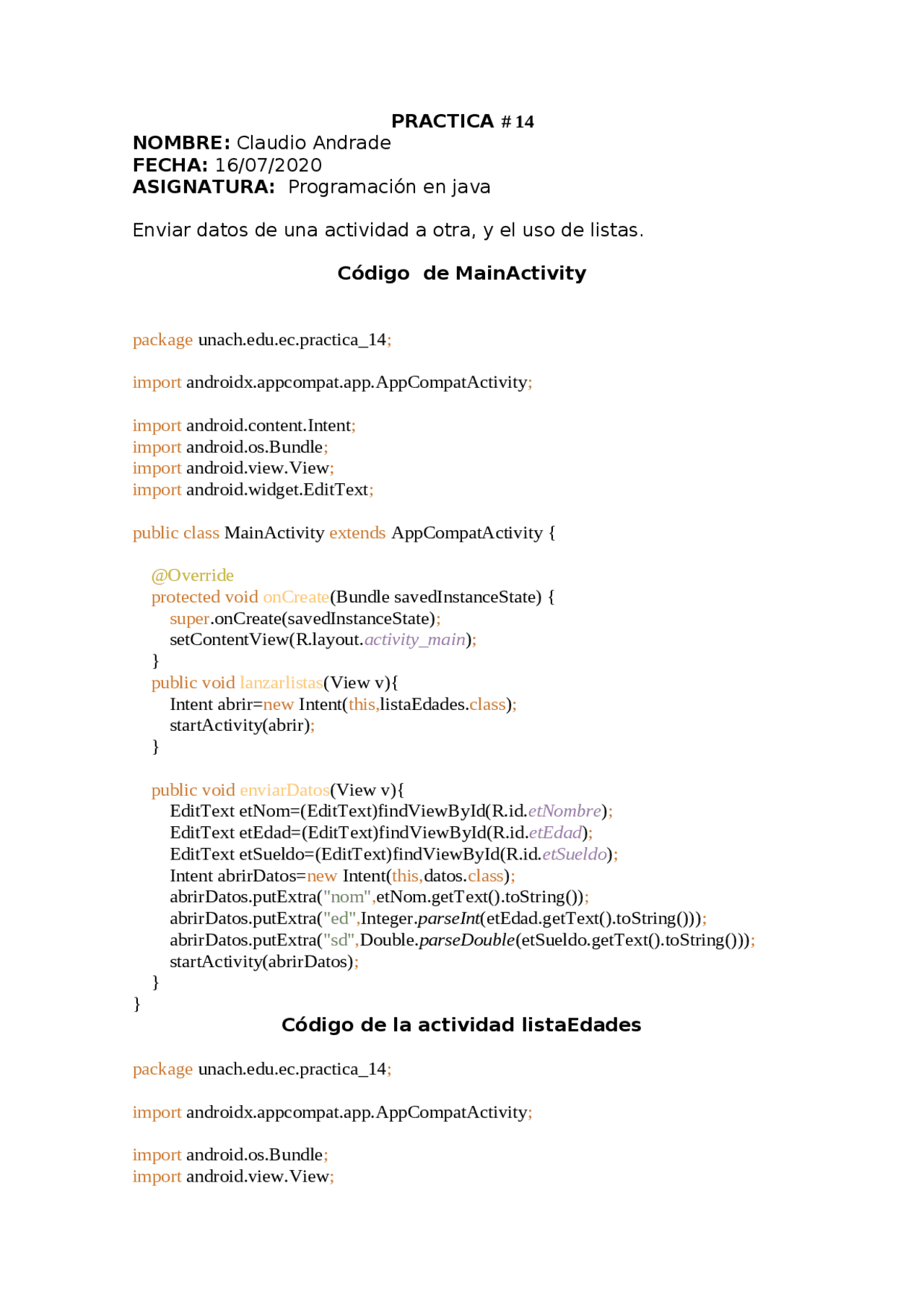 Programación En Java Docsity