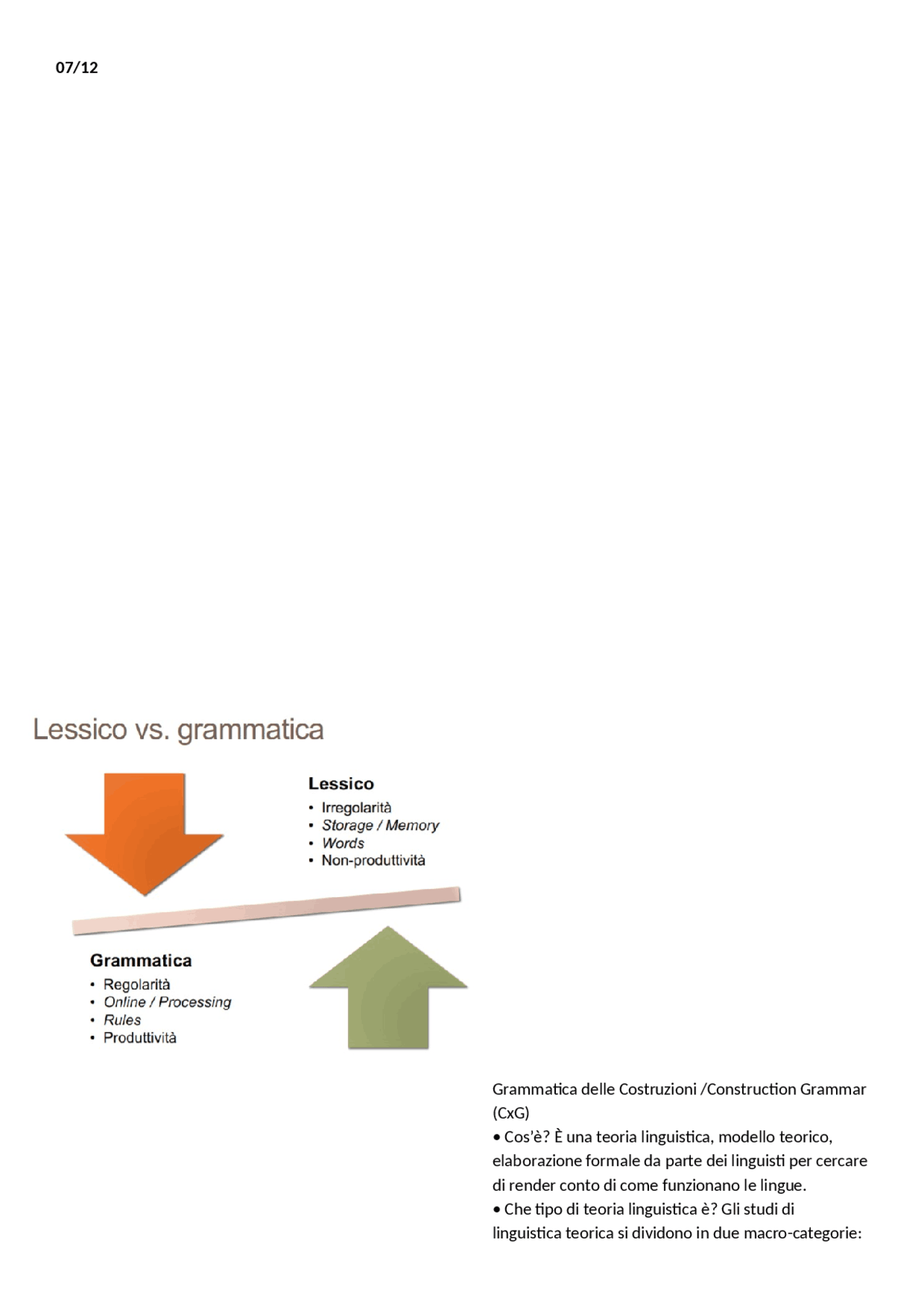 Teoria Del Lessico Appunti Docsity