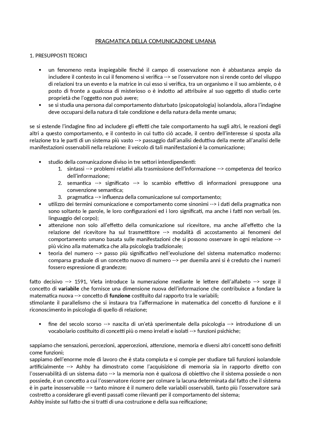 Pragmatica Della Comunicazione Umana Watzlawick Beavin Jackson