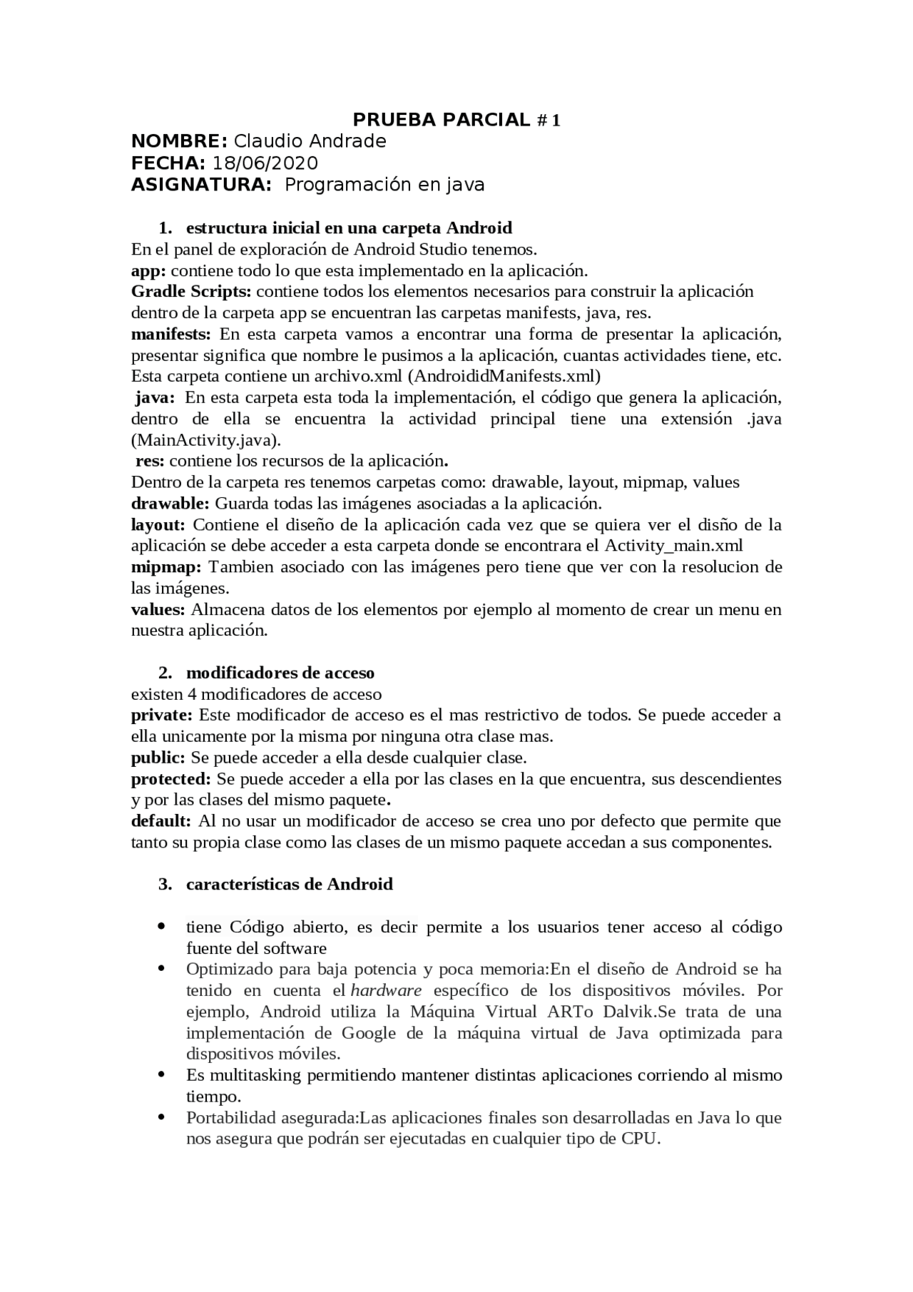 Programación En Java Docsity