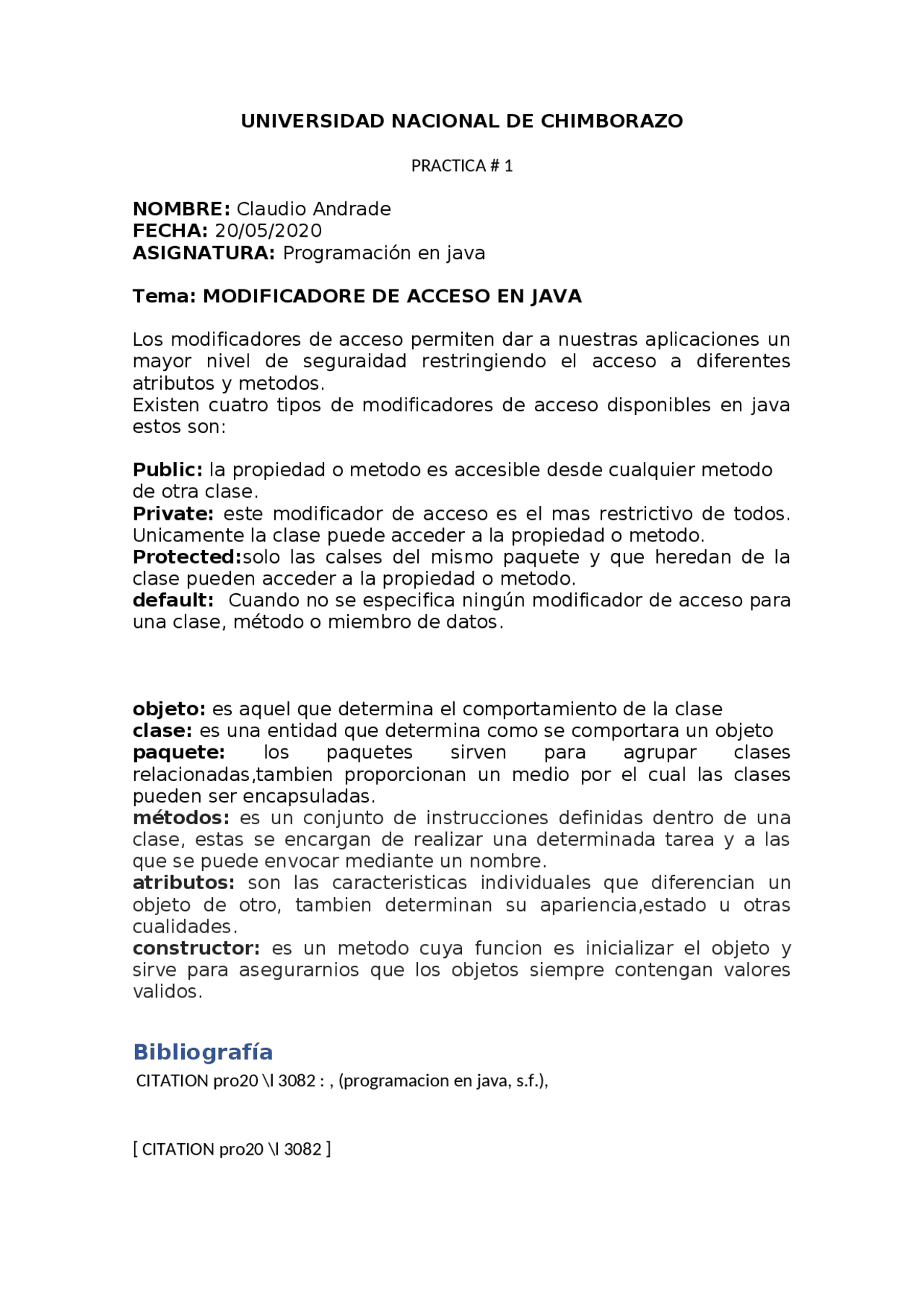 Programación en Java - Docsity