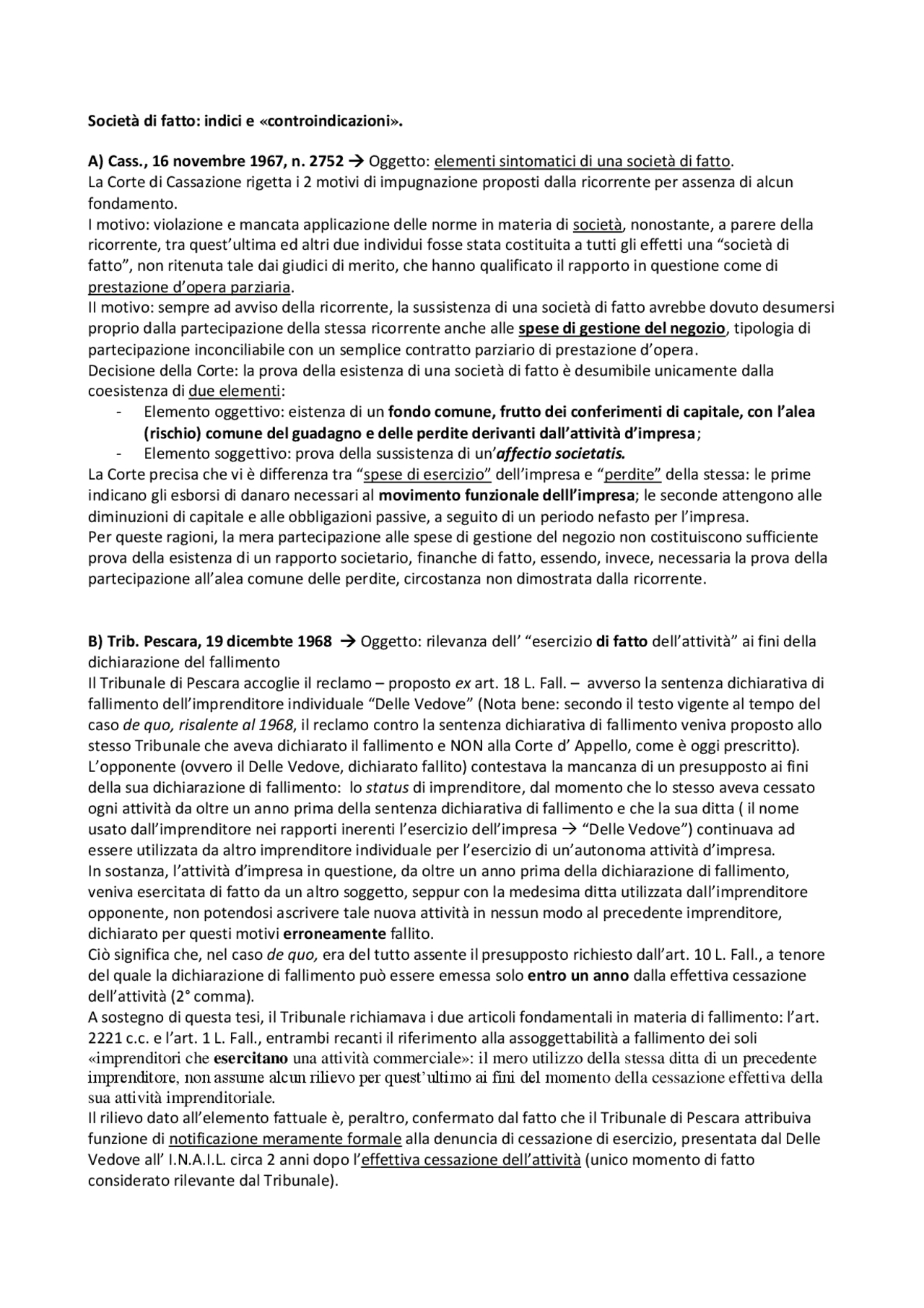 Appunti Diritto Commerciale Prof Fauceglia Docsity
