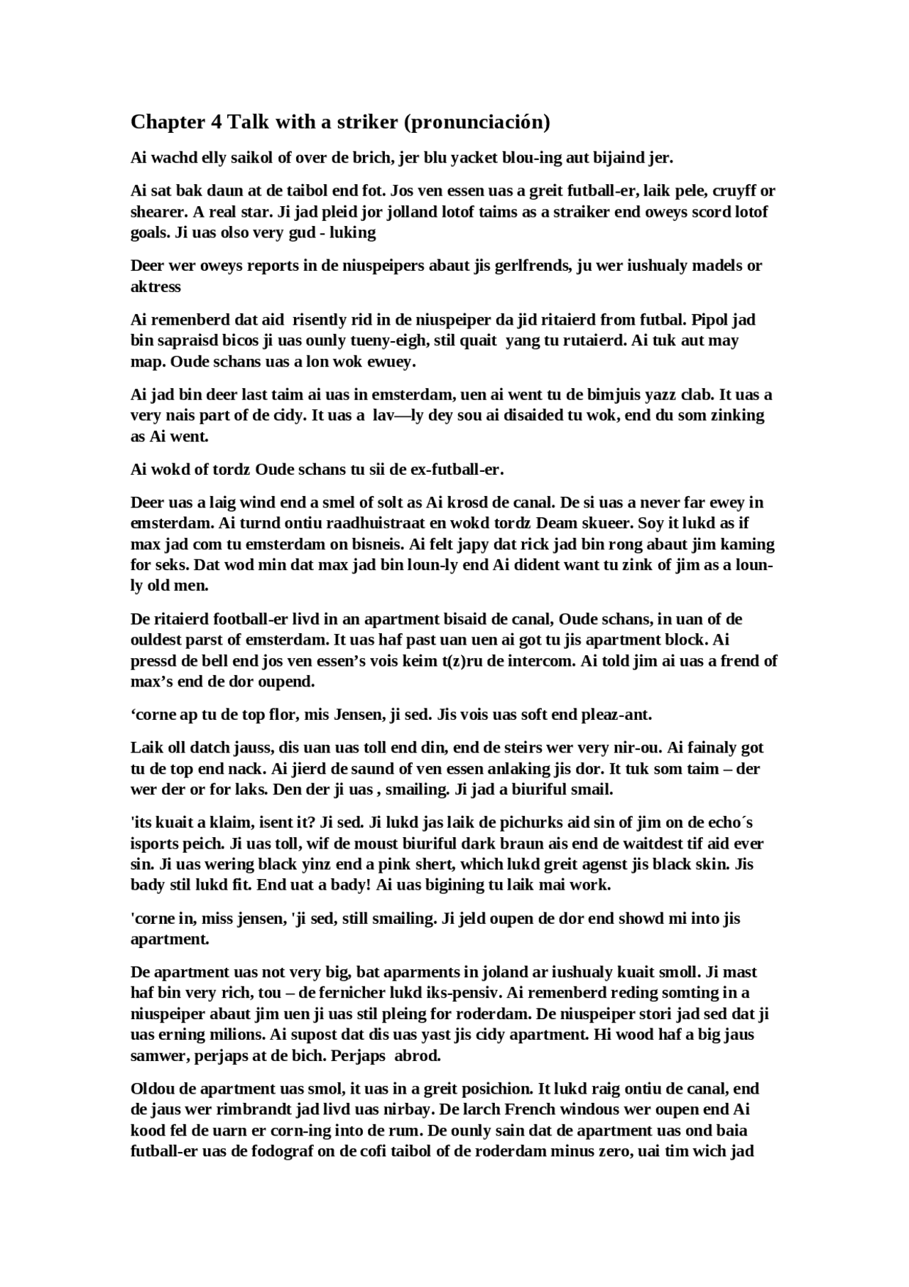 The Amsterdam connection | Apuntes de Inglés Técnico | Docsity