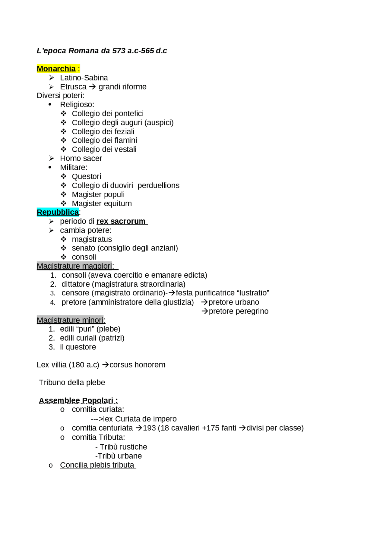 Diritto Romano Mappe Docsity