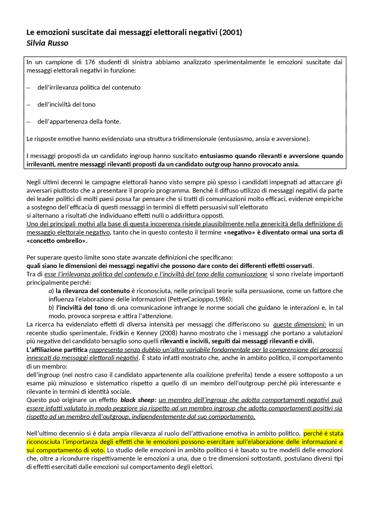 Articolo 12 case study - Docsity
