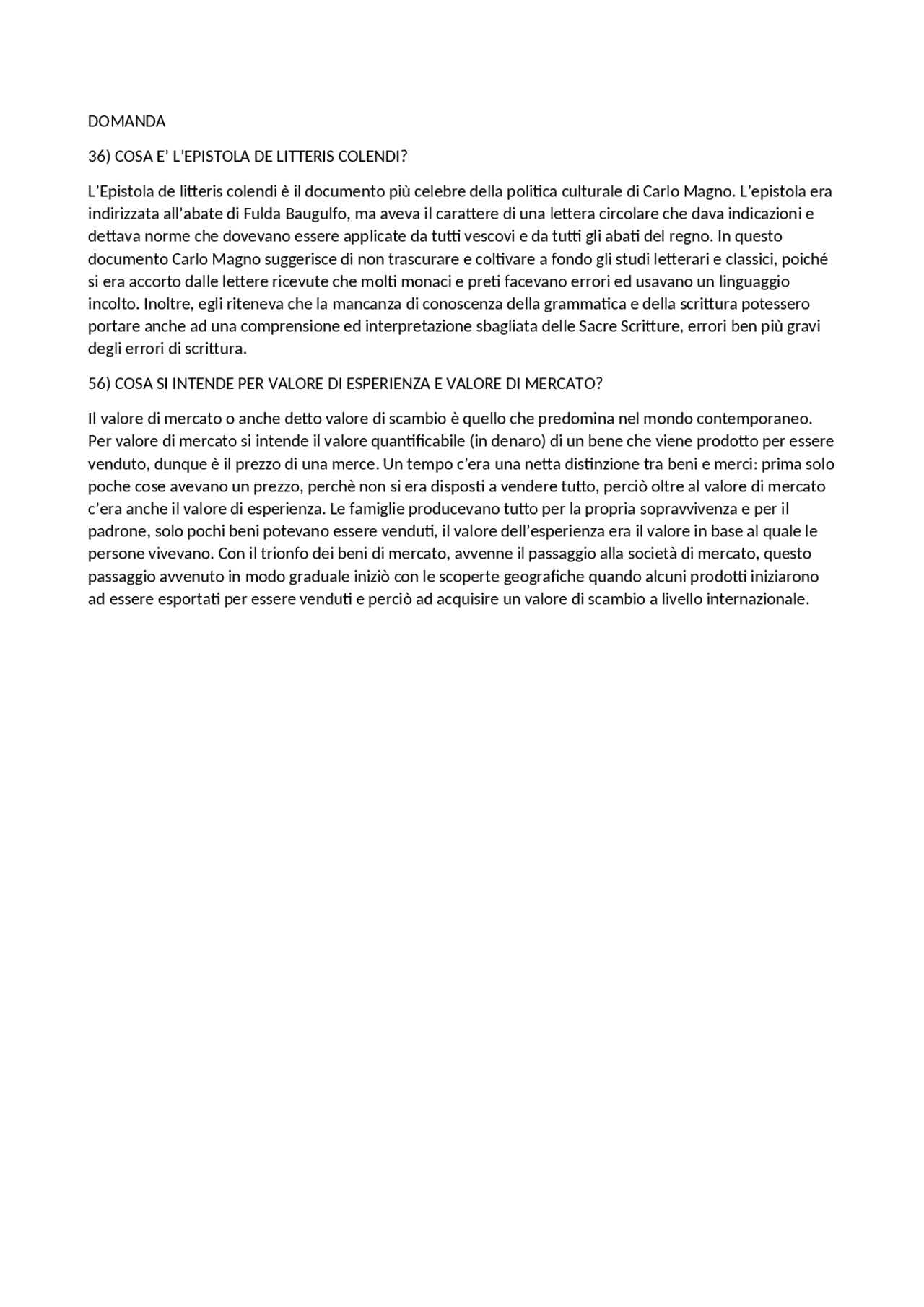 Storia Dei Processi Formativi Docsity